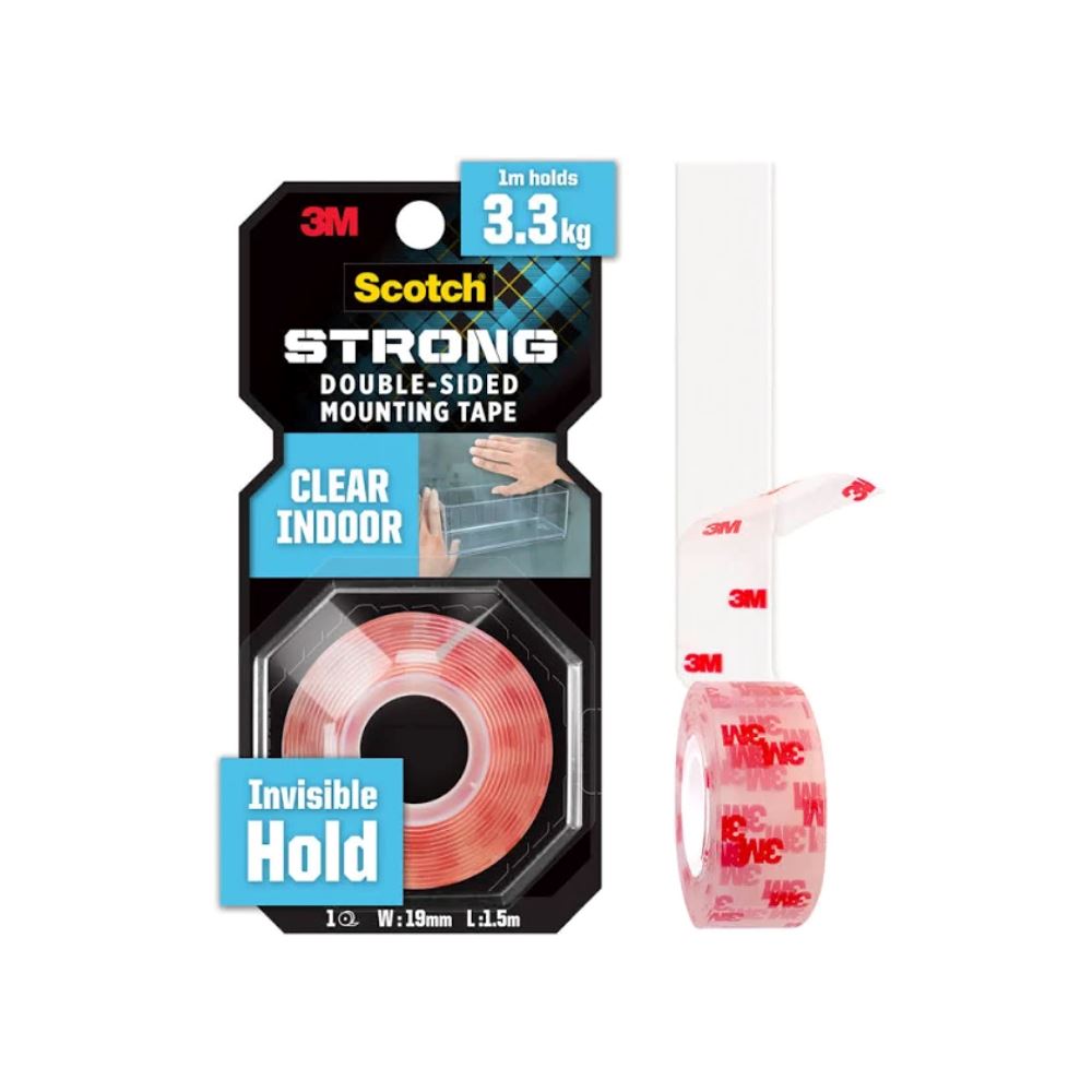 3M 410-S19 Scotch Clear Double-Sided Mounting Tape 19MM X 1.5M | Model