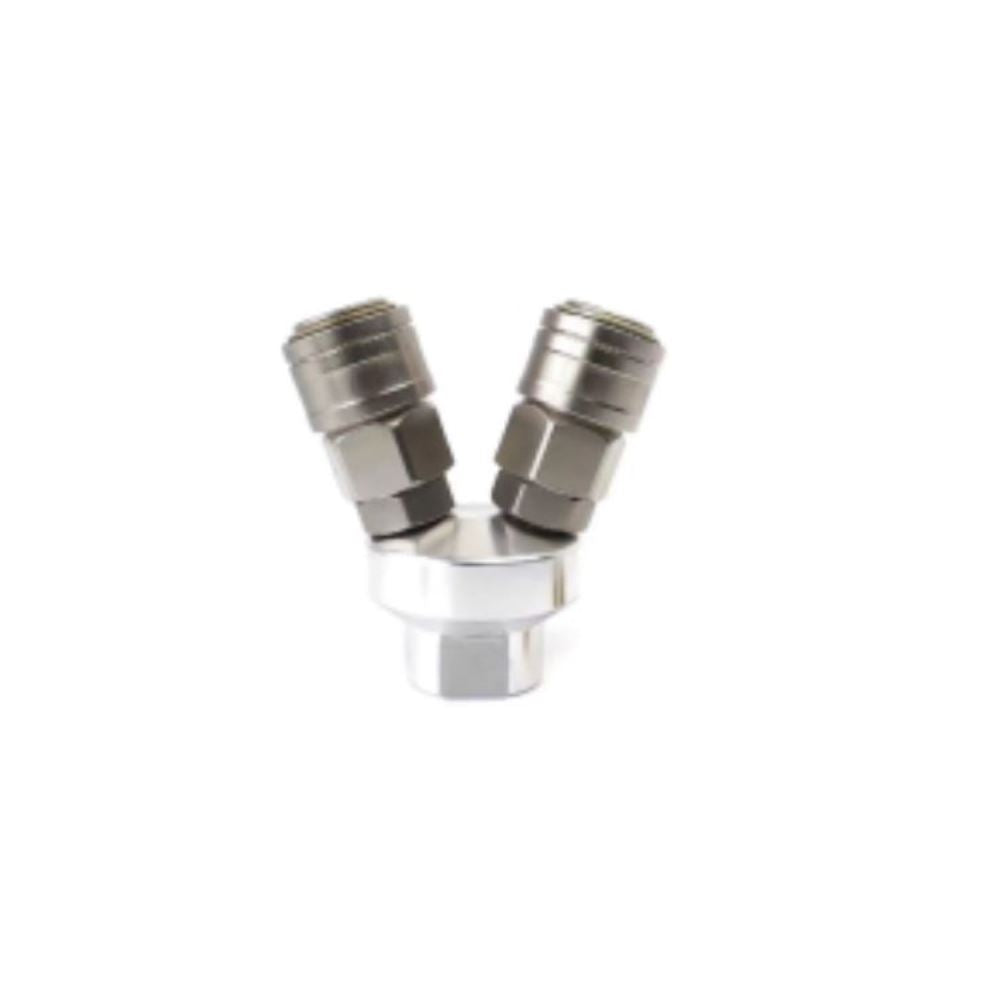 Aiko 2 Way Round Quick Coupling - Quick Release | Model : QC-R2-QR