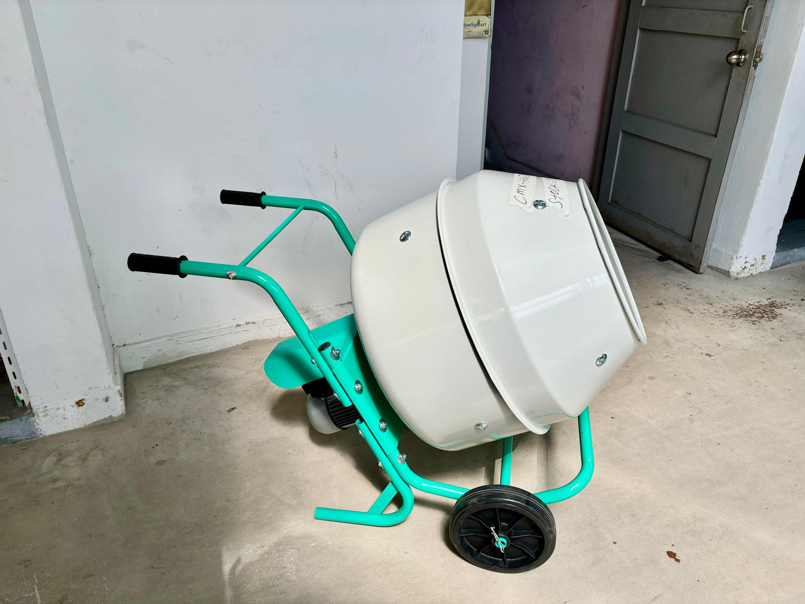 Aiko Cement Mixer 160L (Green & White) C/W 240V Motor | Model : CMX-HG