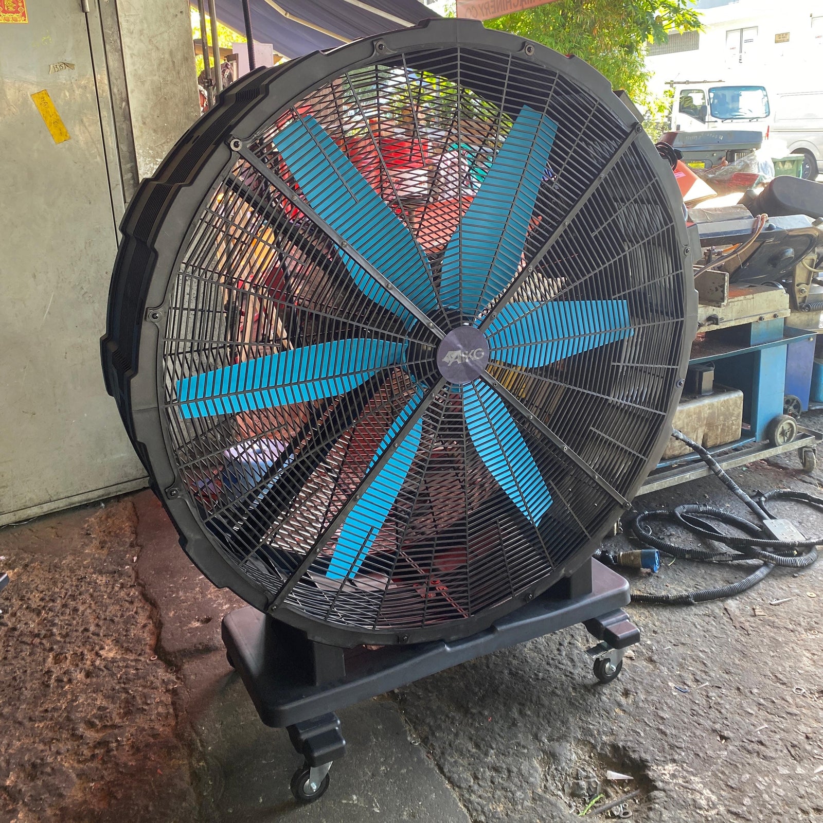Aiko 240V Large Standing Round Fan 1250MM 750W | Model: BLR-DN-LS-F125