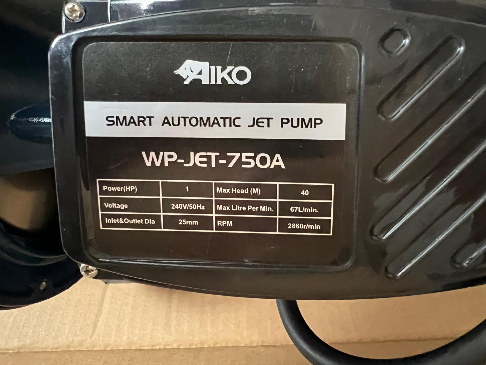 Aiko 750W 1" Automatic Self Priming Water Pump with 2L Tank | Model