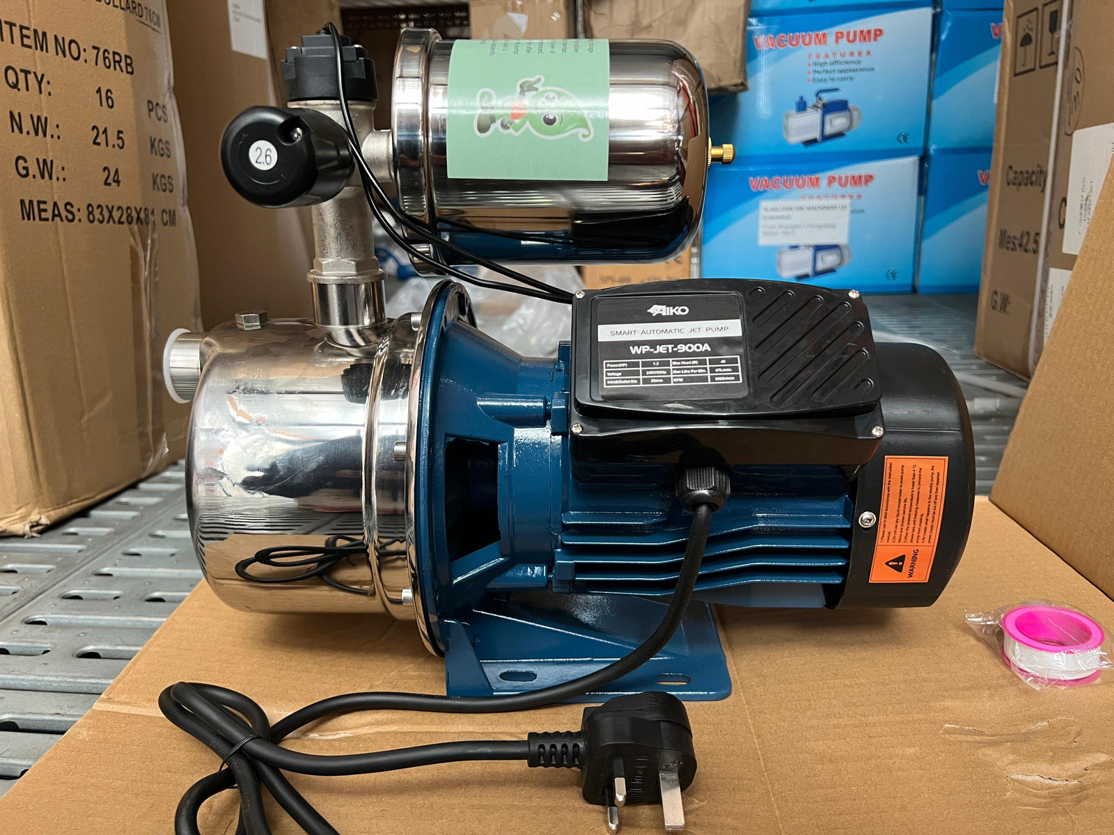 Aiko 900W 1" Automatic Self Priming Water Pump with 2L Tank | Model