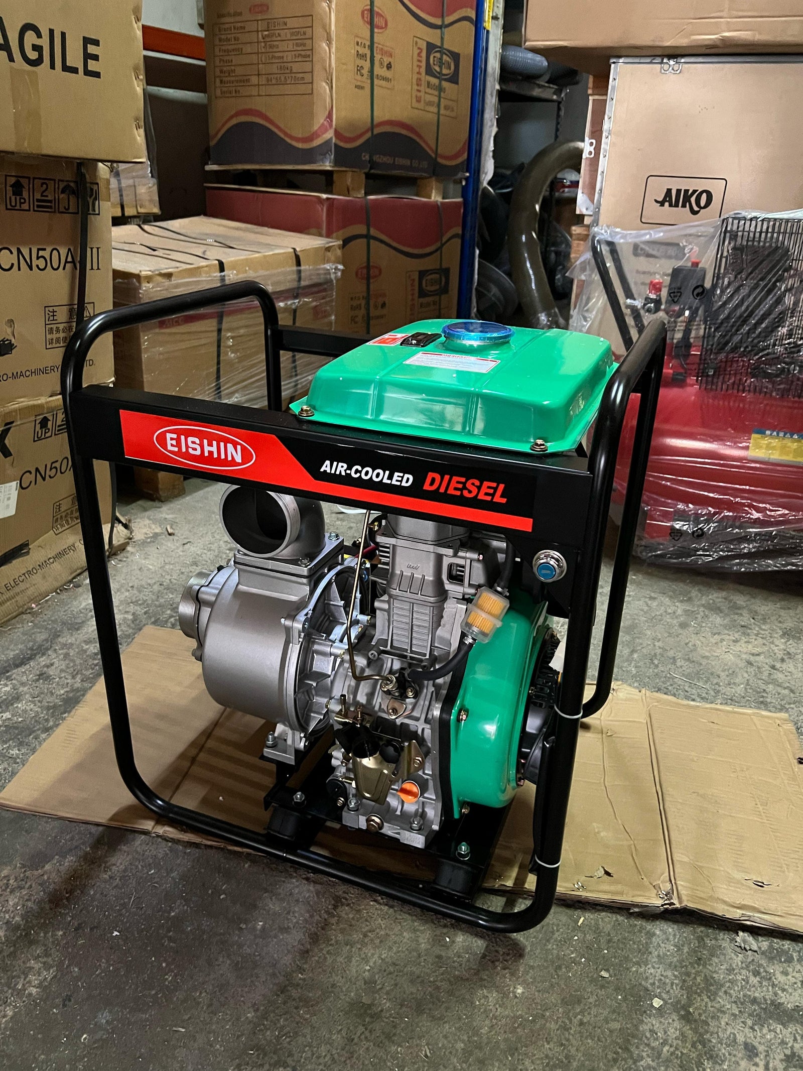 Aiko Diesel Water Pump 4" Engine 186FAE #WP40DLE | Model : WP-WP40DLE