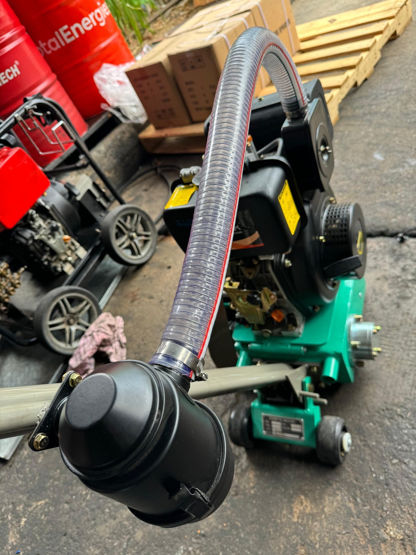 Aiko Floor Scarifying Machine with Diesel Engine 178F Double Air Filte