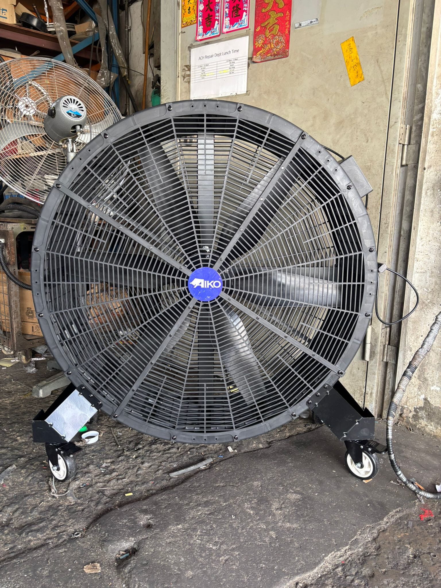 Aiko Large Standing Round Fan with Wheel | Model : BLR-G