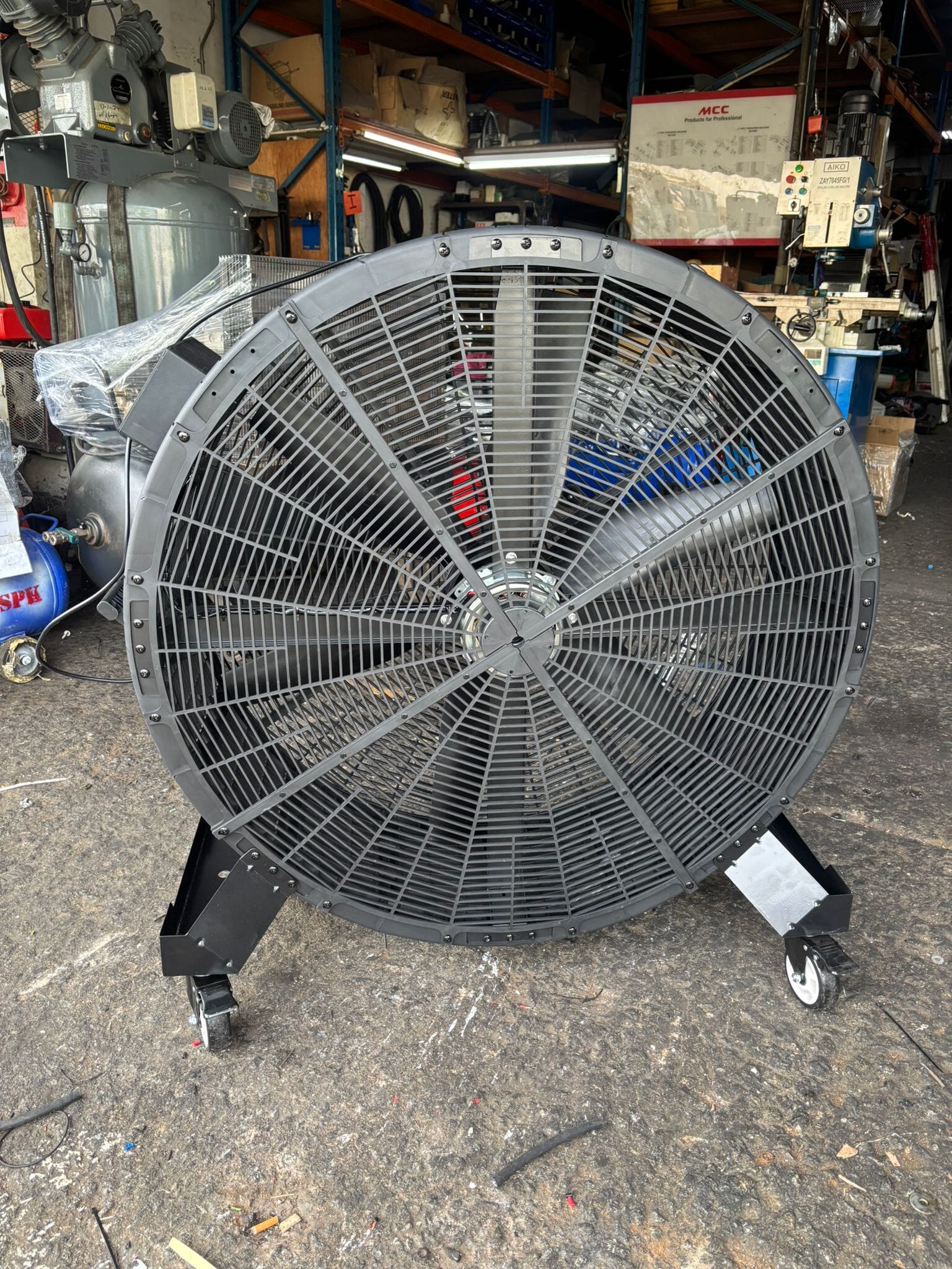 Aiko Large Standing Round Fan with Wheel | Model : BLR-G