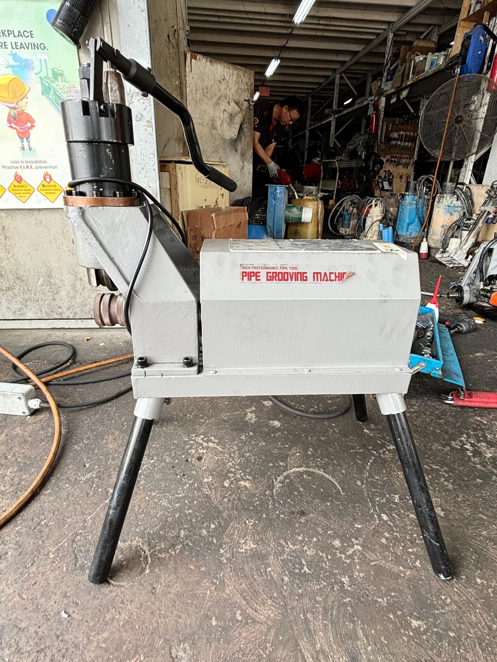 Aiko Pipe Grooving Machine 1"-8" 240V 50HZ #GC-8N | Model : GC-8N