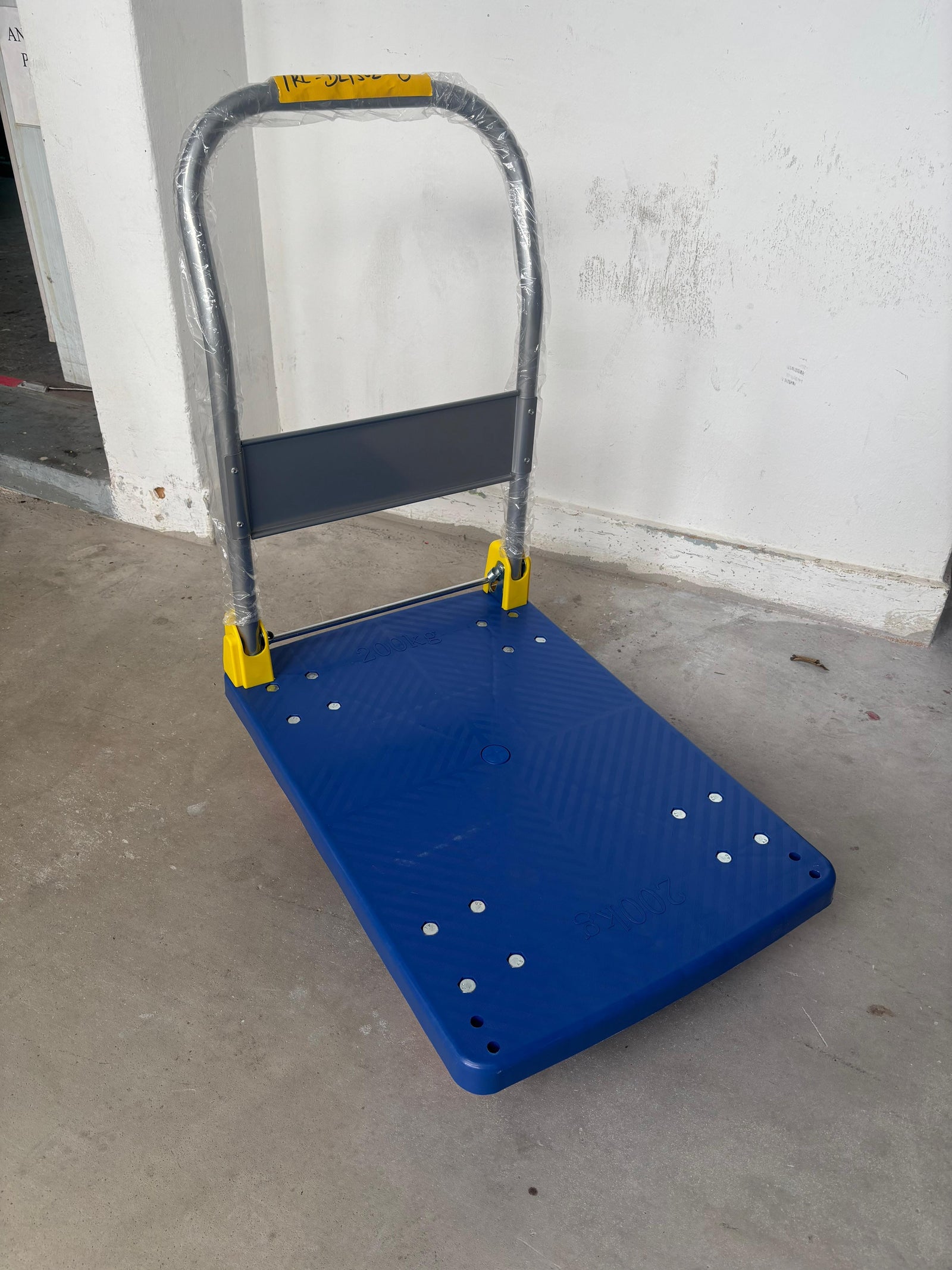 Aiko PVC Blue Trolley 150kg with Orange Wheel (2860070) | Model : TRL-