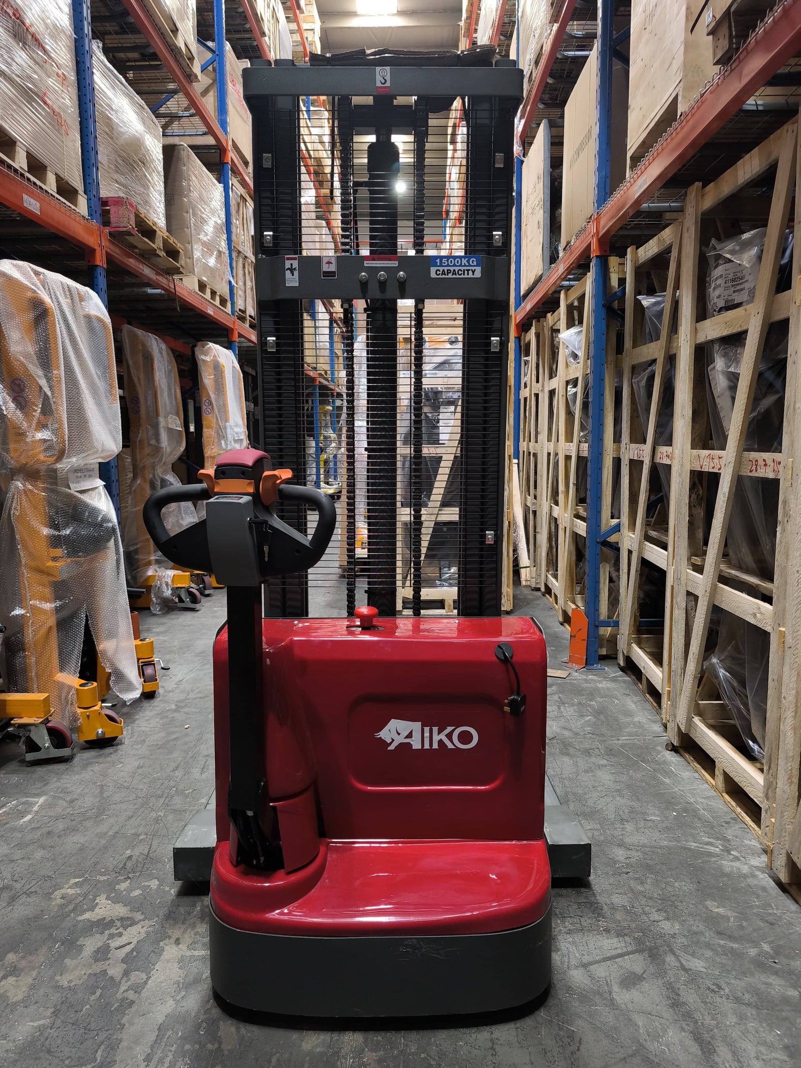 Aiko Self-Propelled Electric Adjustable Wide Leg Stacker (CDD1530) for