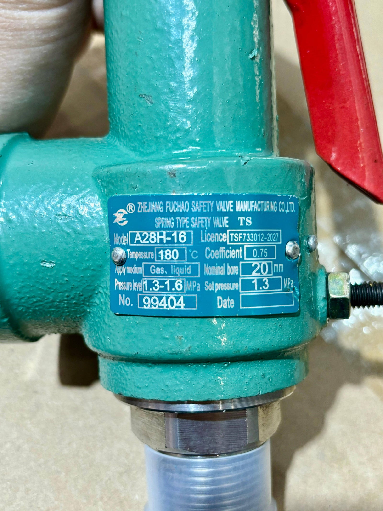 Aiko Steam Safety Valve 3/4" 13Bar | Model : SV-A28-06-13