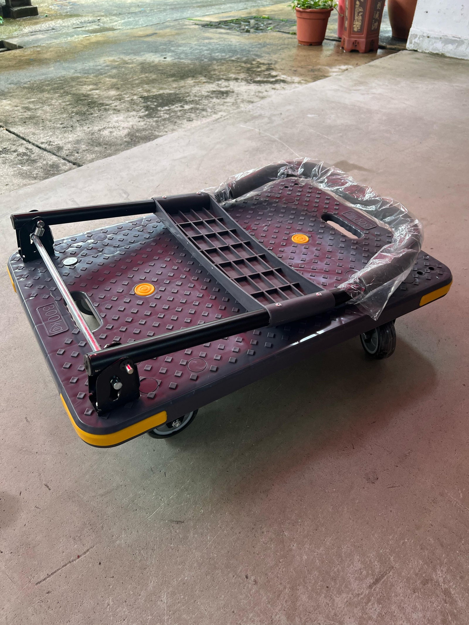 Aiko Super Heavy Duty PVC Trolley150kg (Grey) #286010 | Model: TRL-DL1