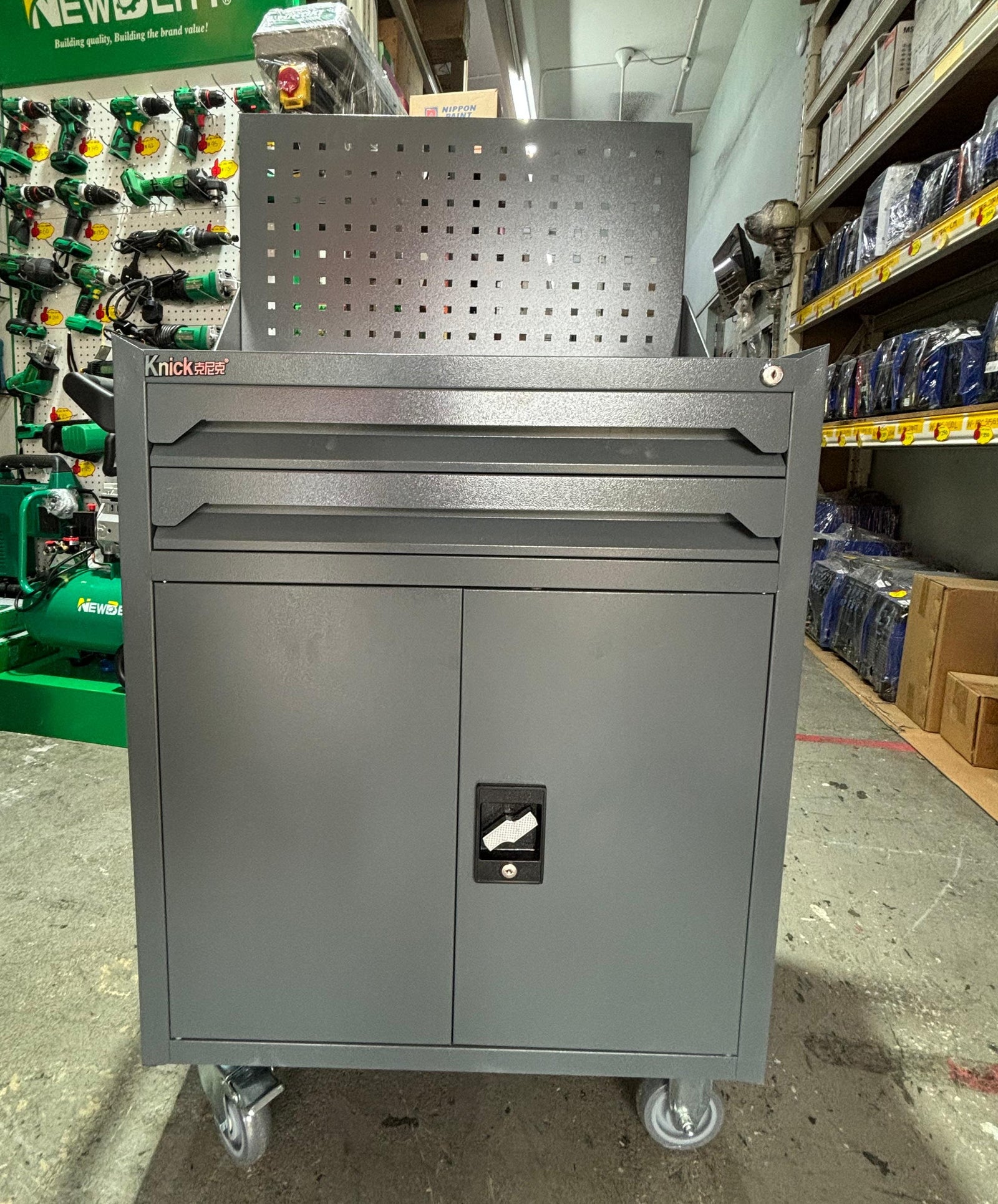 Aiko Tools Trolley with 2 Drawer and Tool Panel - Empty | Model : TB-X