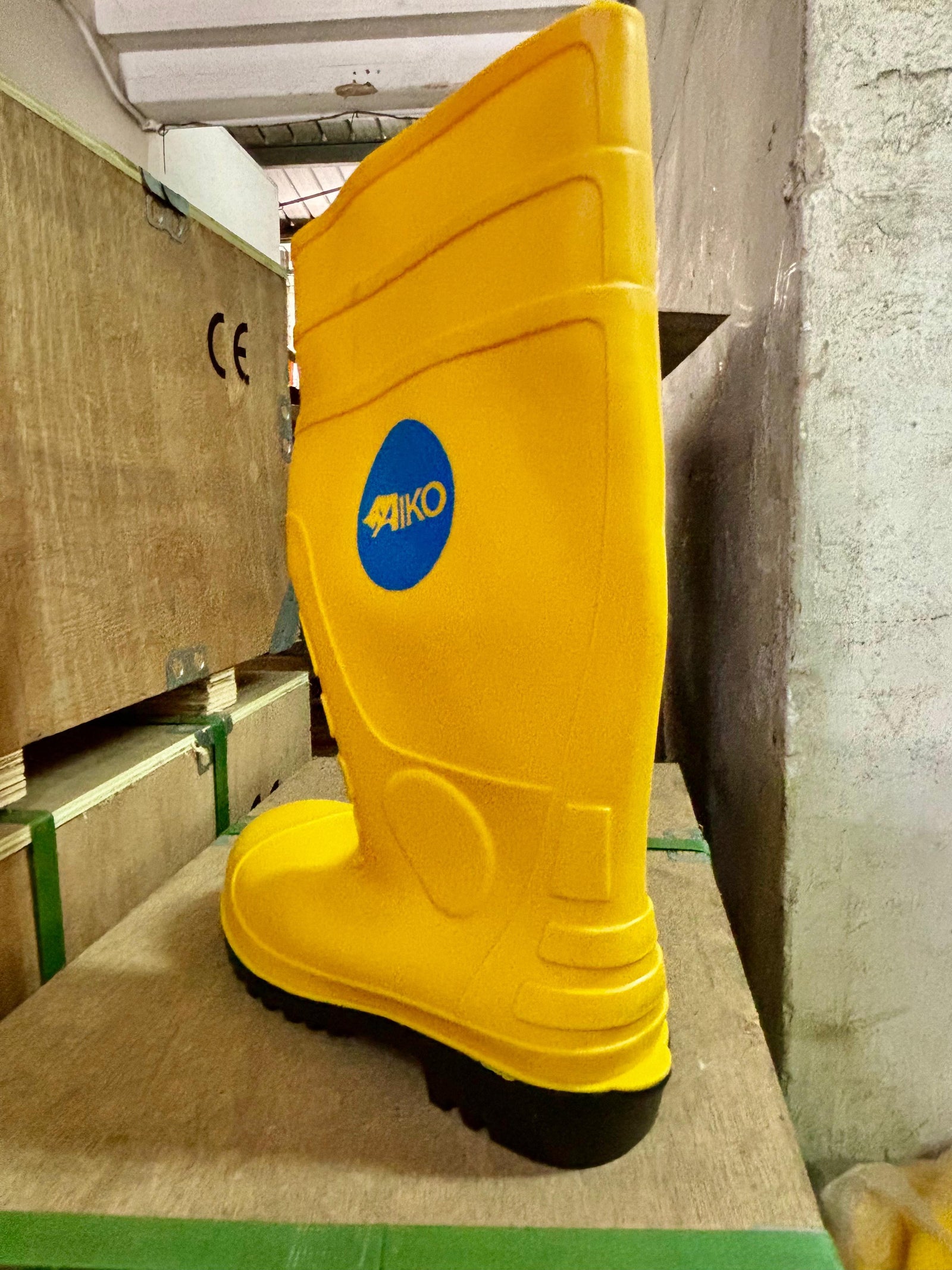 Aiko Yellow Boots C/W Steel Toe & Plate (Matte) | Model : YB-ASDM-MATT