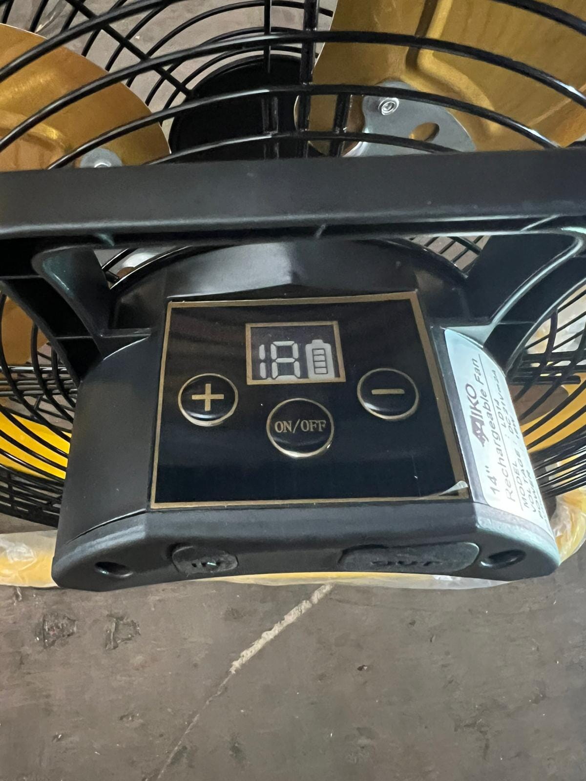 Aiko YM DC Floor Fan 14"/350mm Without Battery and Charger | Model: FA
