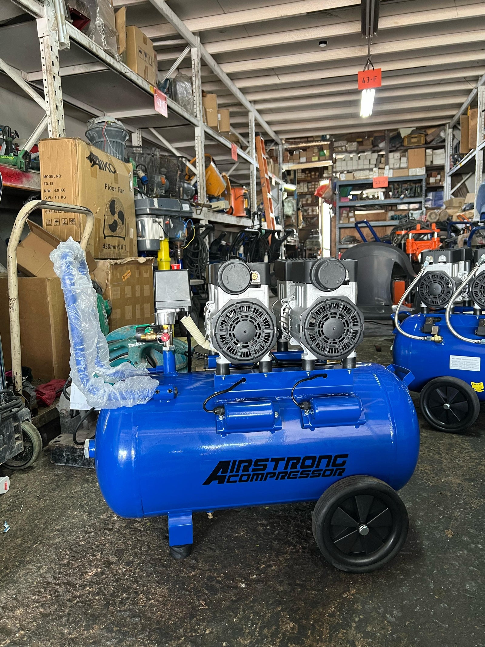 Airstrong 3HP 50L 230V Oil Free & Silent Air Compressor #GDG30-2-50L