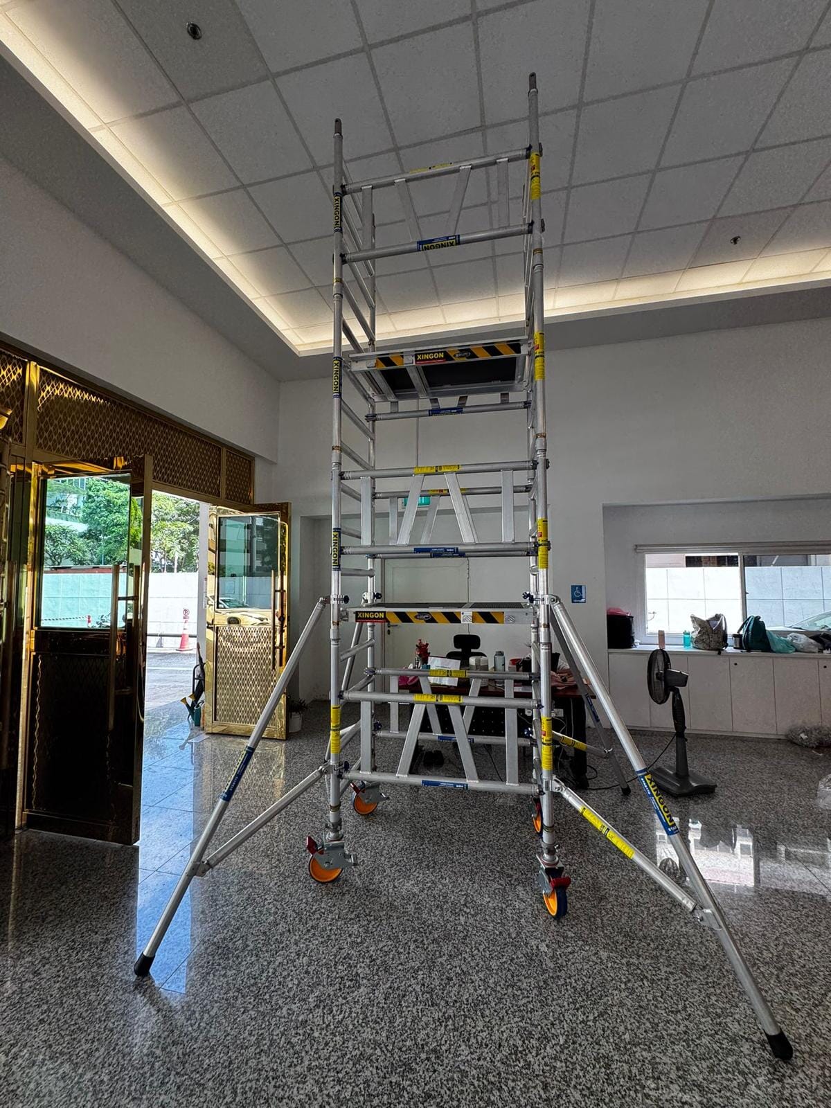 Alum Mini Scaffolding (Platform : 5.3m) Working Height 7.3m With Assy