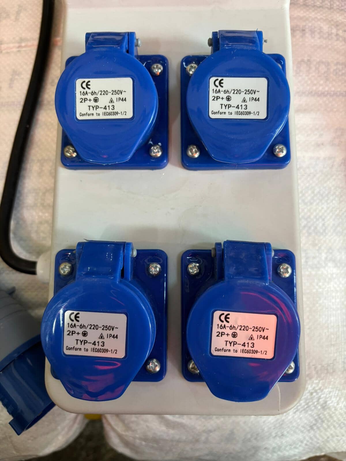 CEE ELCB 3X16A 4Way Extension Distribution Box with 1m Wire | Model: C
