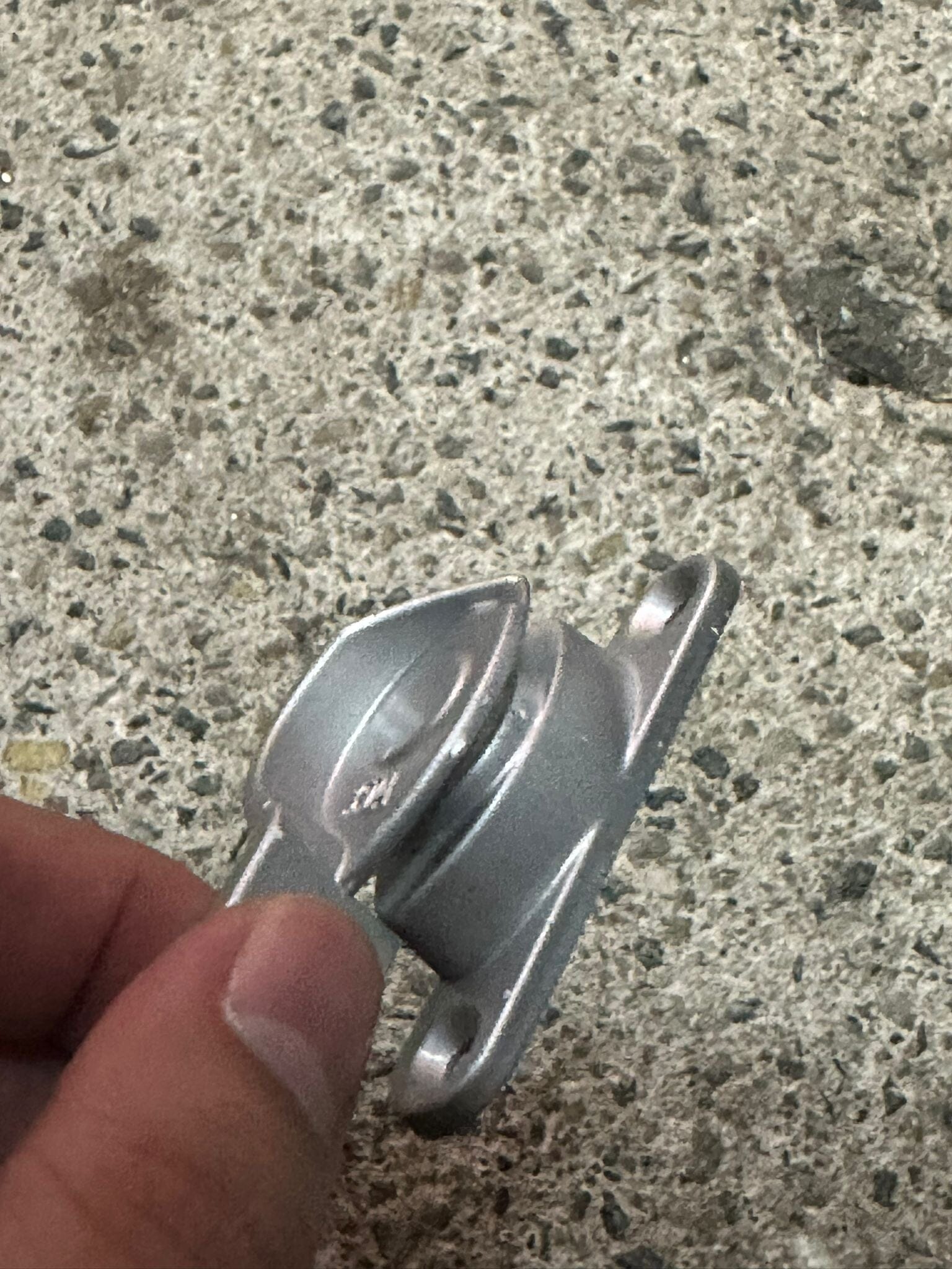 CRESCENT LOCK WITH SLIDING EAR (SILVER)