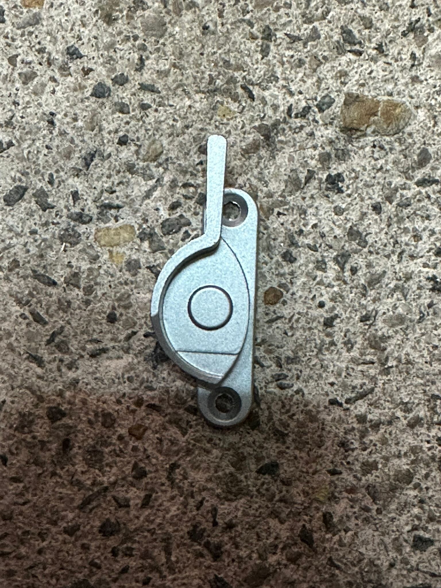 CRESCENT LOCK WITH SLIDING EAR (SILVER)