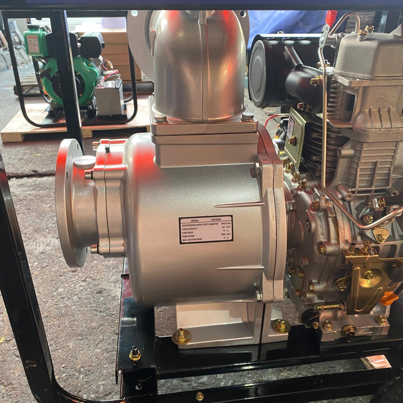 Denko Diesel Water Pump 6" C/W NS40 Battery | Model: KDP60XE