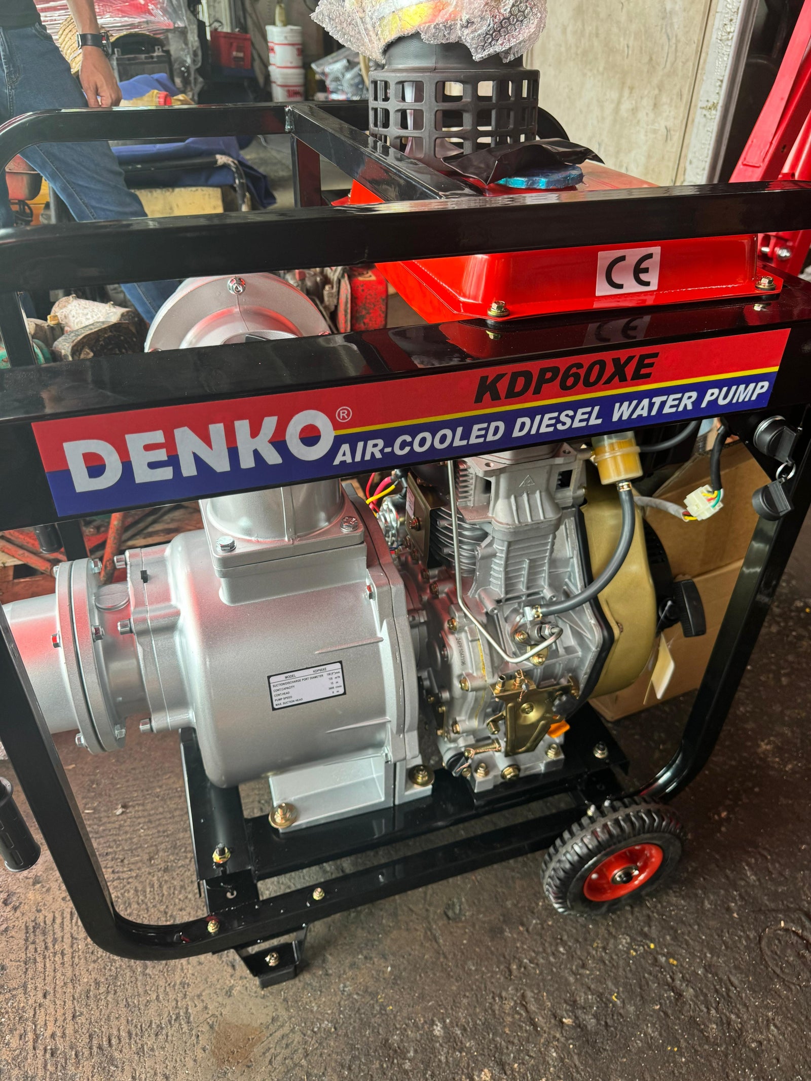 Denko Diesel Water Pump 6" C/W NS40 Battery | Model: KDP60XE