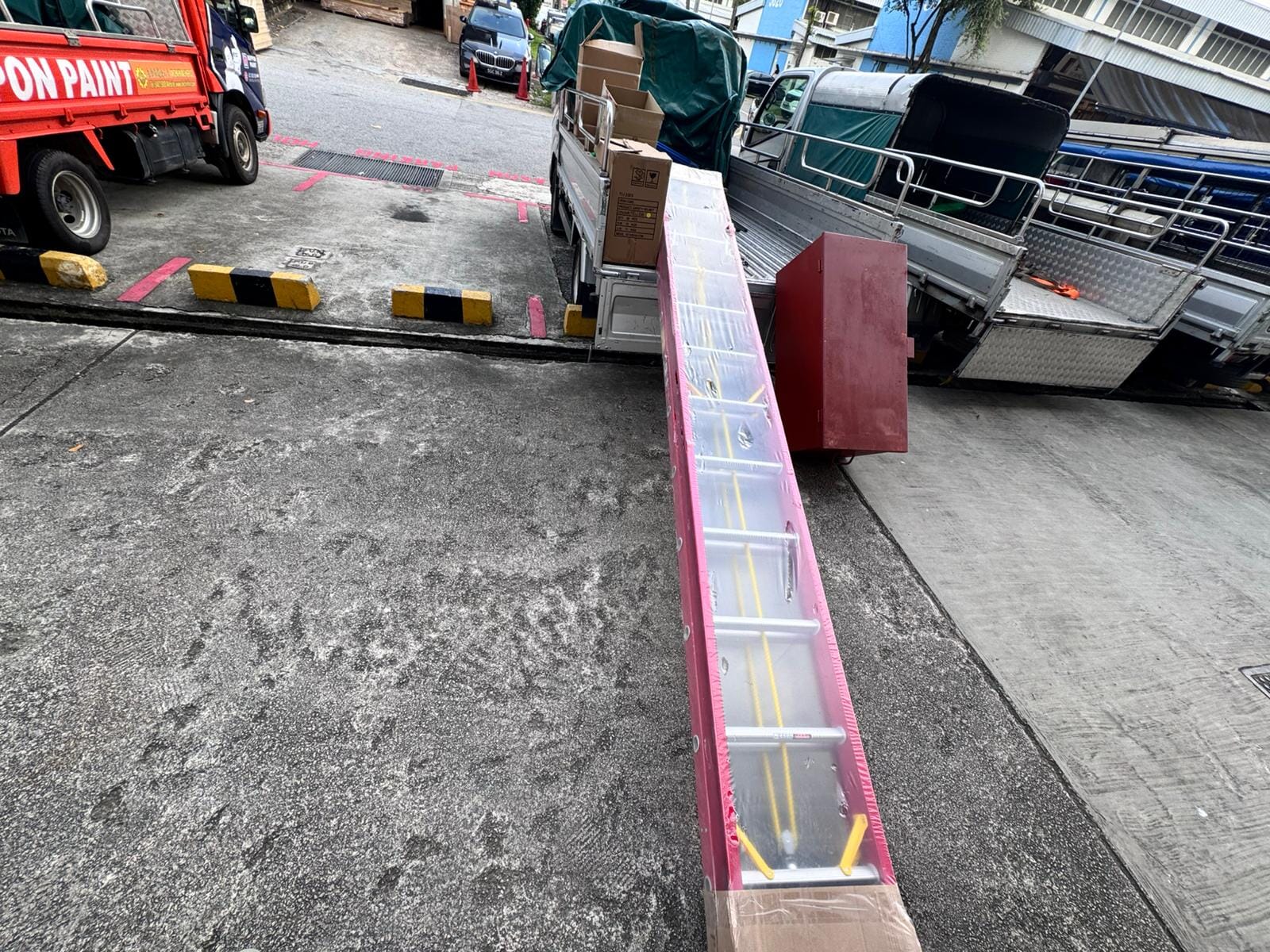 Double Extension Fiberglass Fireman Ladder | Model : L-XG127D2