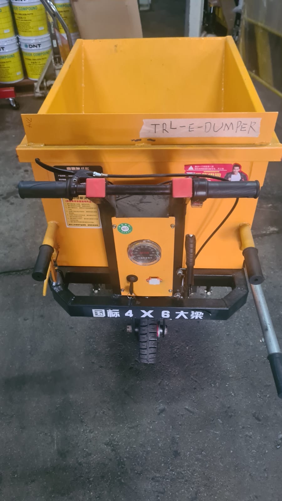 Electrical Battery Pallet Truck Mini Dumper Trolley Bucket Cement Conc
