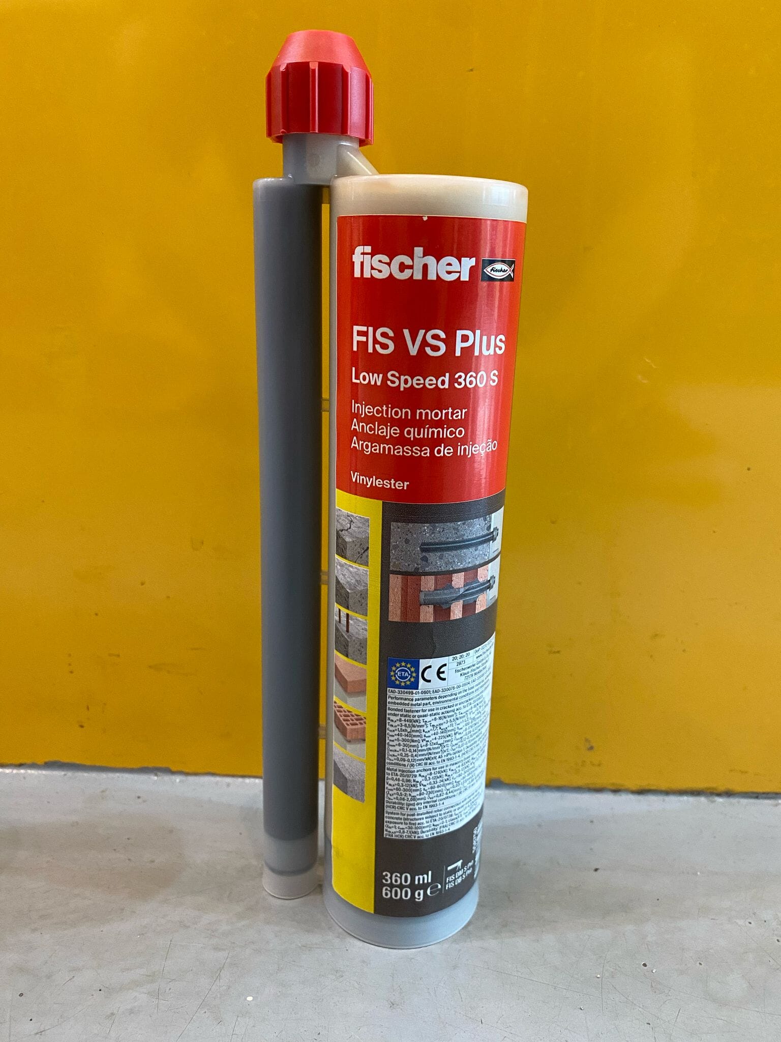 Fischer VS Plus 360 S Injectable Mortar (558750)(HY200)(6pc/Box) Quick