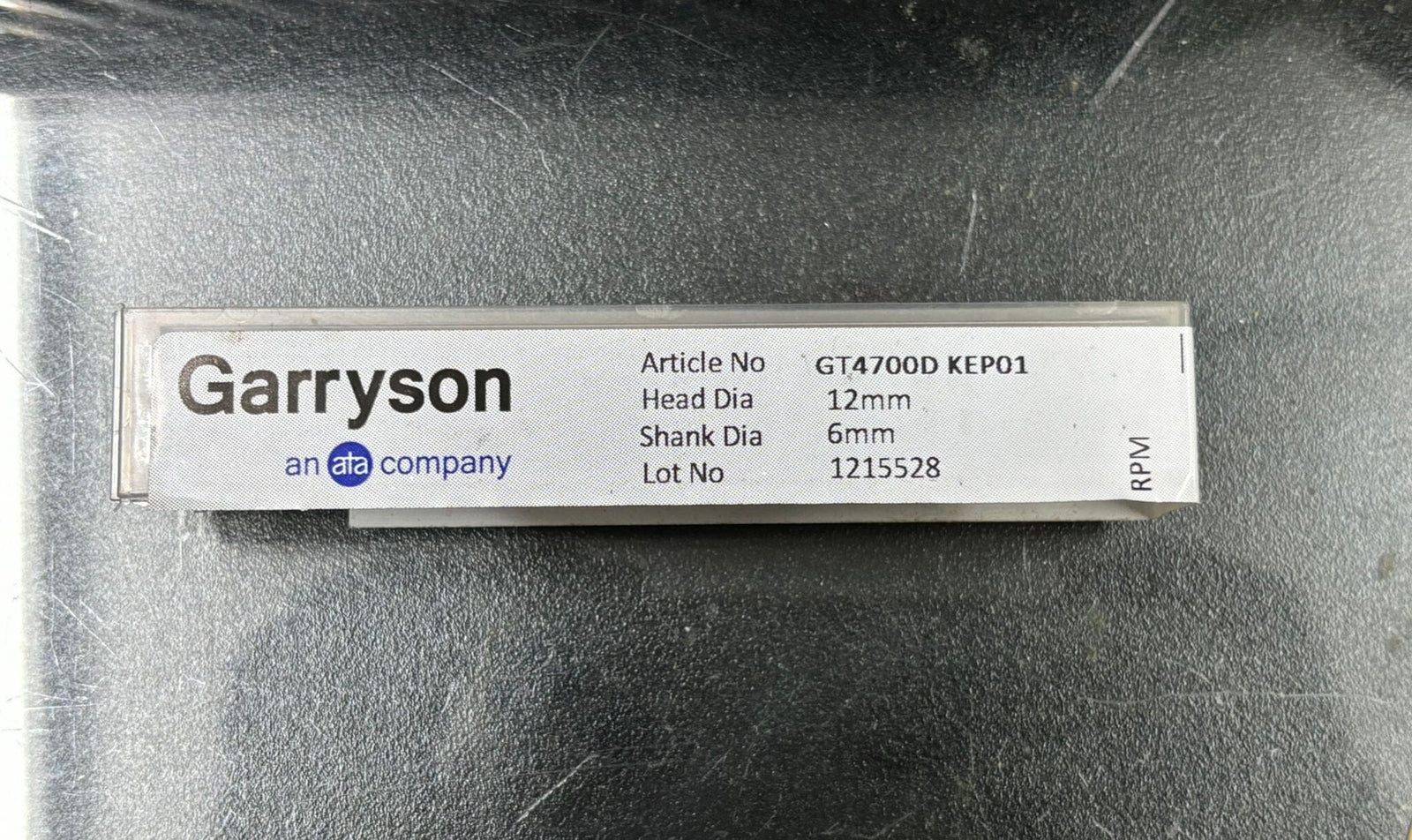 Garryson Carbide Burr Gt4700D Head Dia=12Mm Shank Dia=6Mm | Model : BU