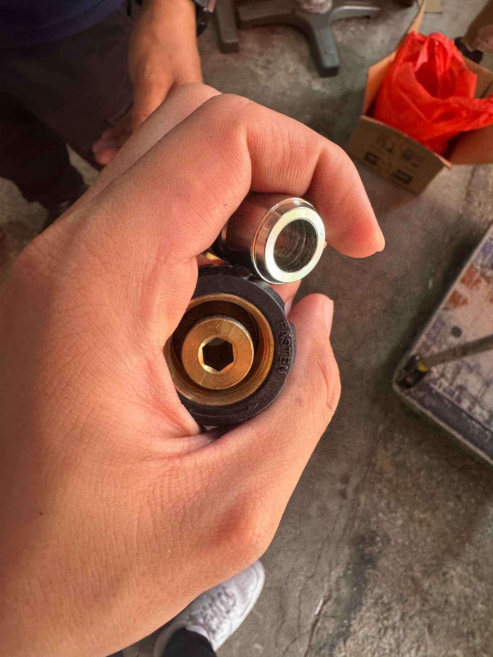 Italy Black Female Coupling 15mm Thread 3/8 Female | Model: QC-C23-15
