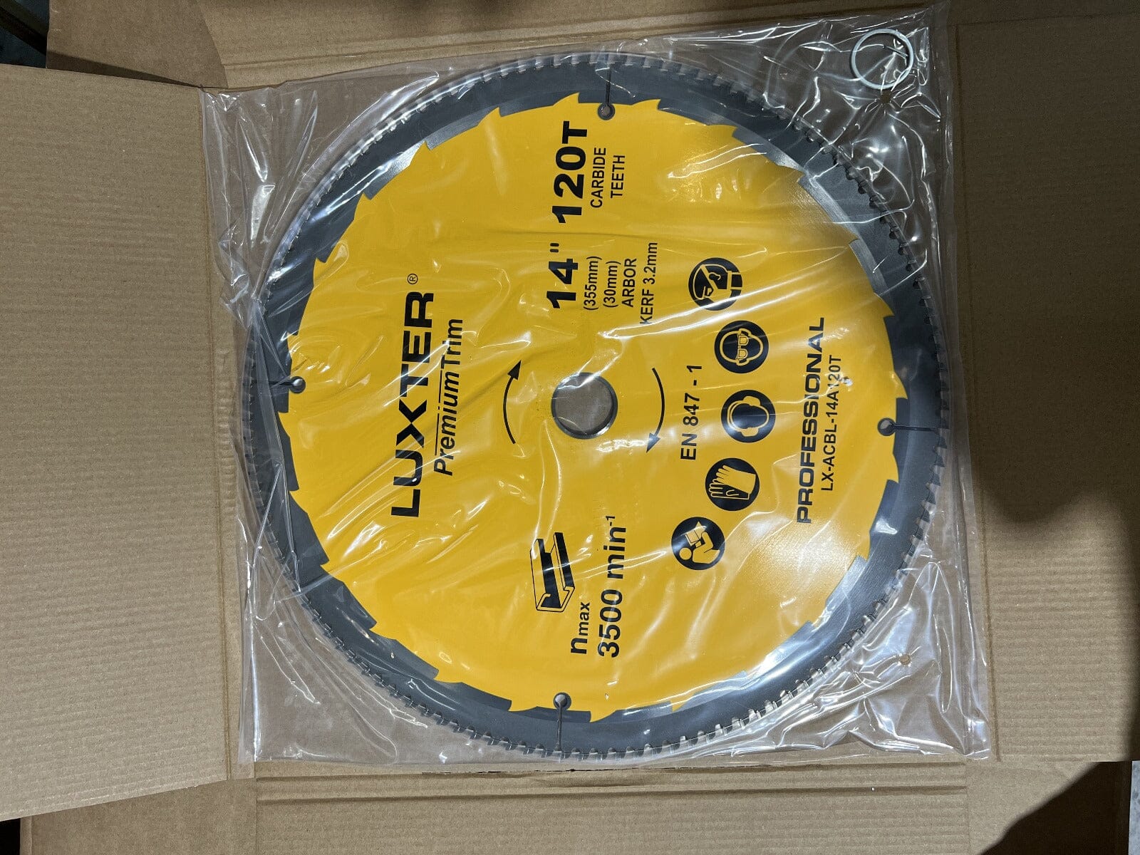 Luxter 355mm 14" Slide Compound Saw 230V | Model : LX-MS355-SB