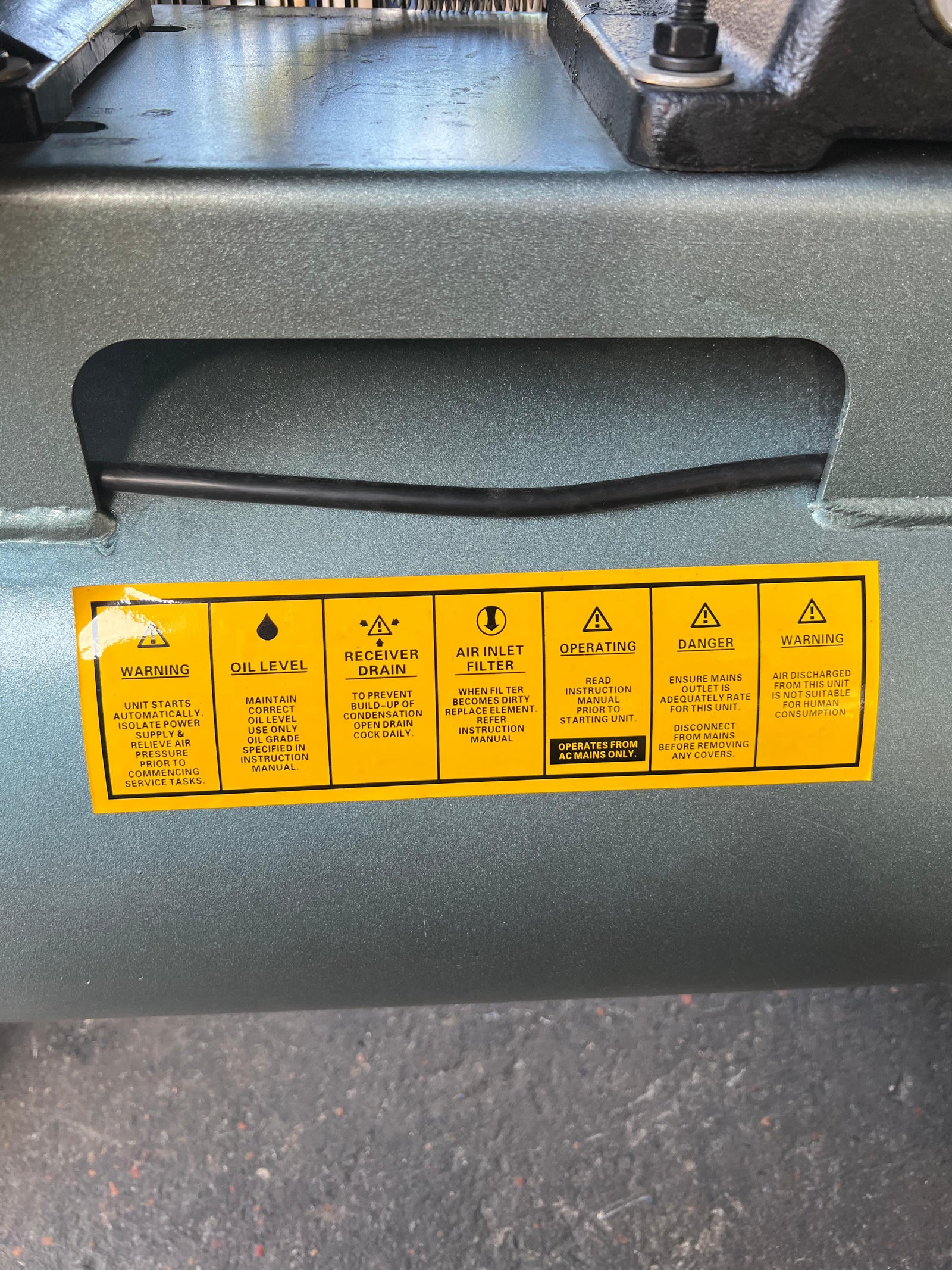 Monsterair 3HP 8 Bar 100L V-Shape Cast Iron Air Compressor #FS30-100H