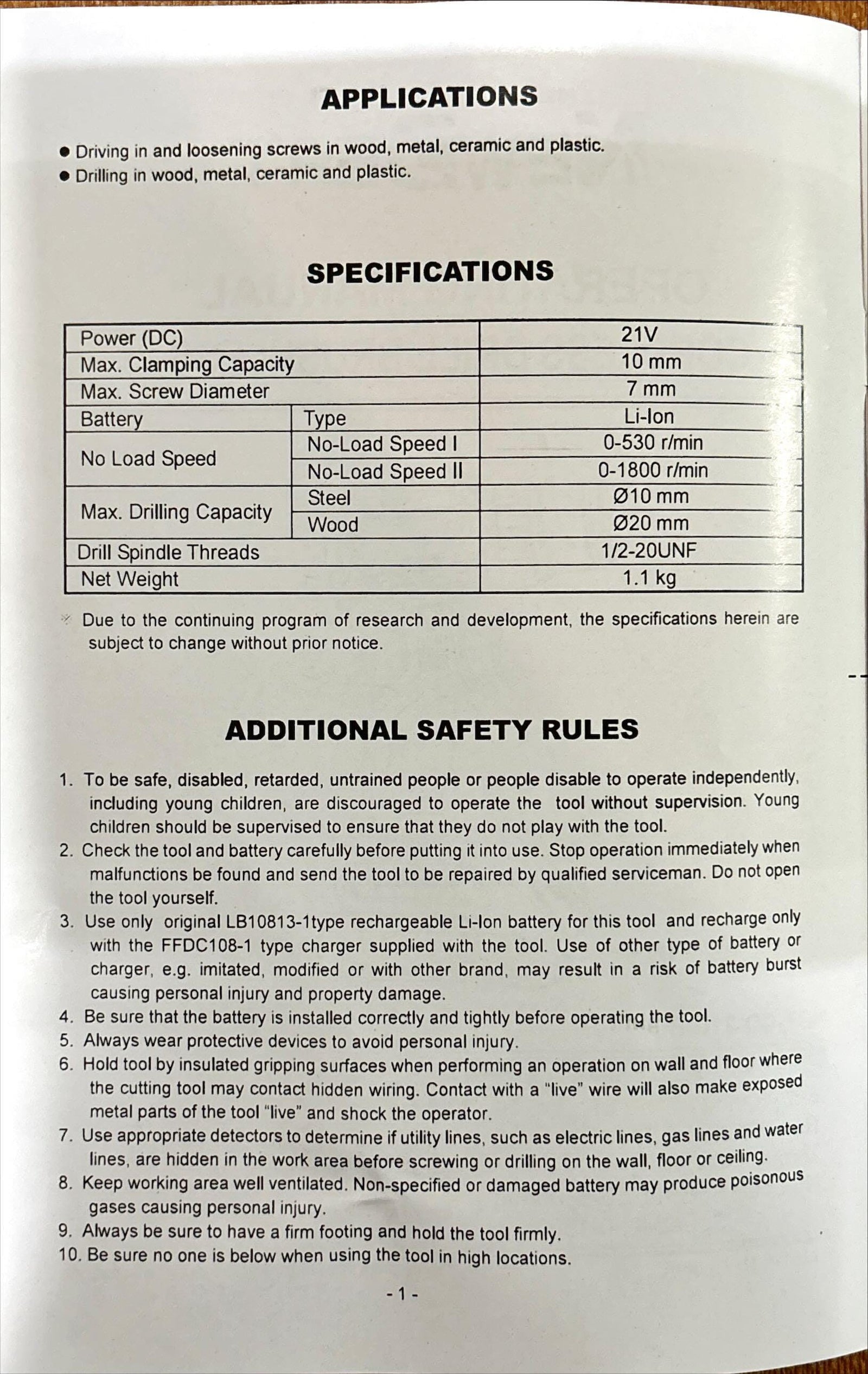Newbeat 21V Cordless Kit Set (NBT-CIS-21A-BL + NBT-CD-21C-BL) | Model