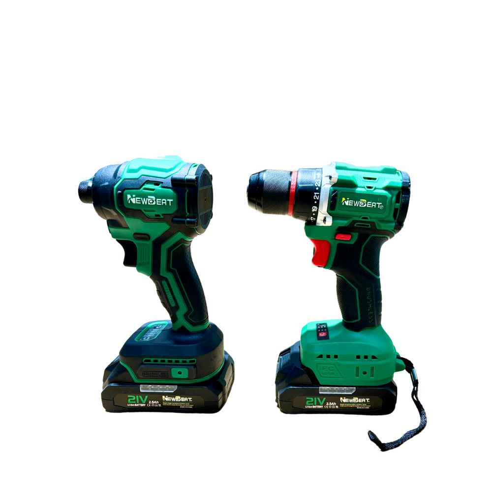 Newbeat 21V Cordless Kit Set (NBT-CIS-21A-BL + NBT-CD-21C-BL) | Model