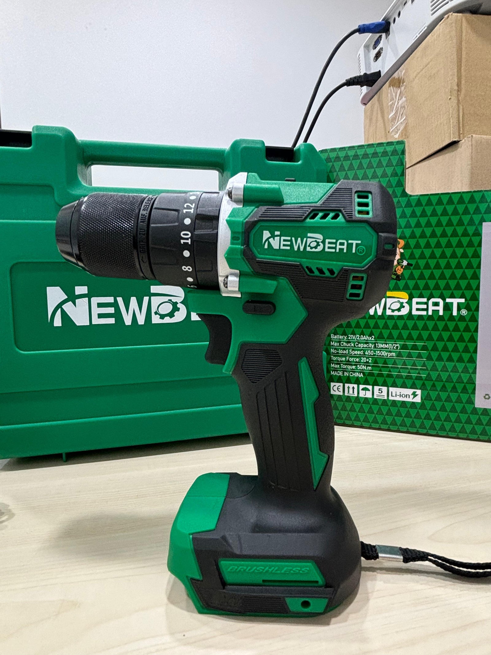 NEWBEAT 21V Cordless Impact Drill Brushless | Model : NBT-CID-21D-BL