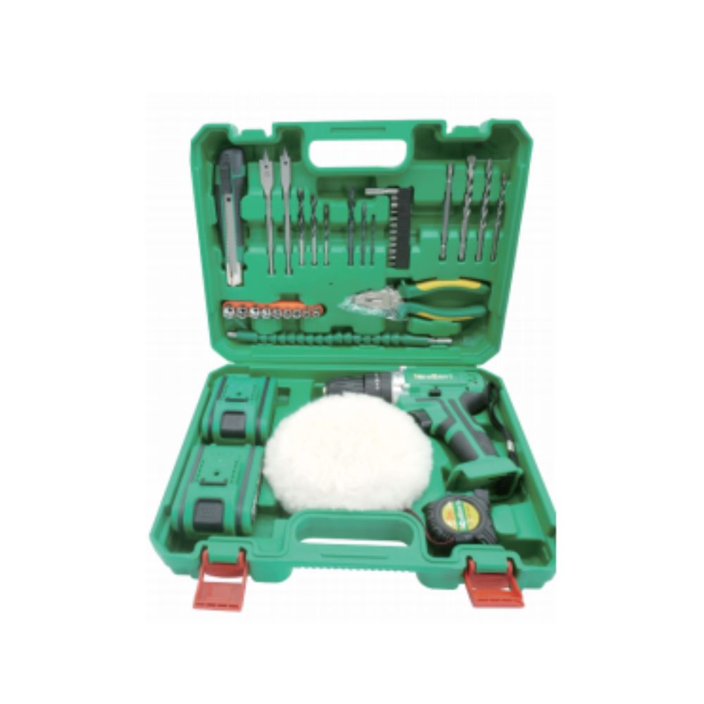 NEWBEAT 21V Cordless Impact Drill Kit Set with 40 Pcs Accessories C/W