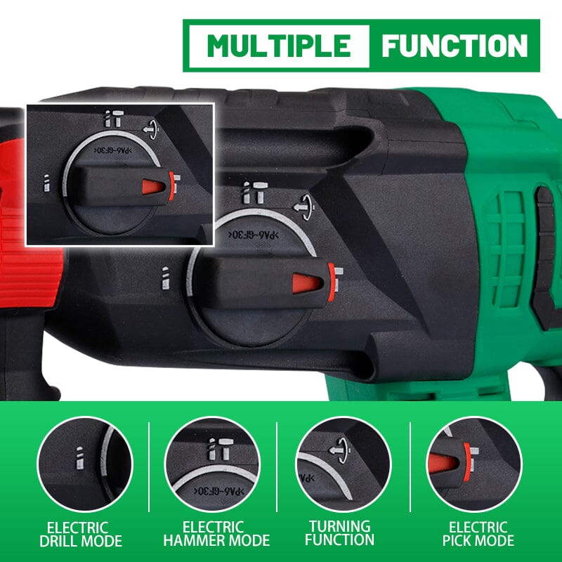 NEWBEAT 21V Cordless Rotary Hammer (BL) C/W 2 Battery & 1 Charger | Mo