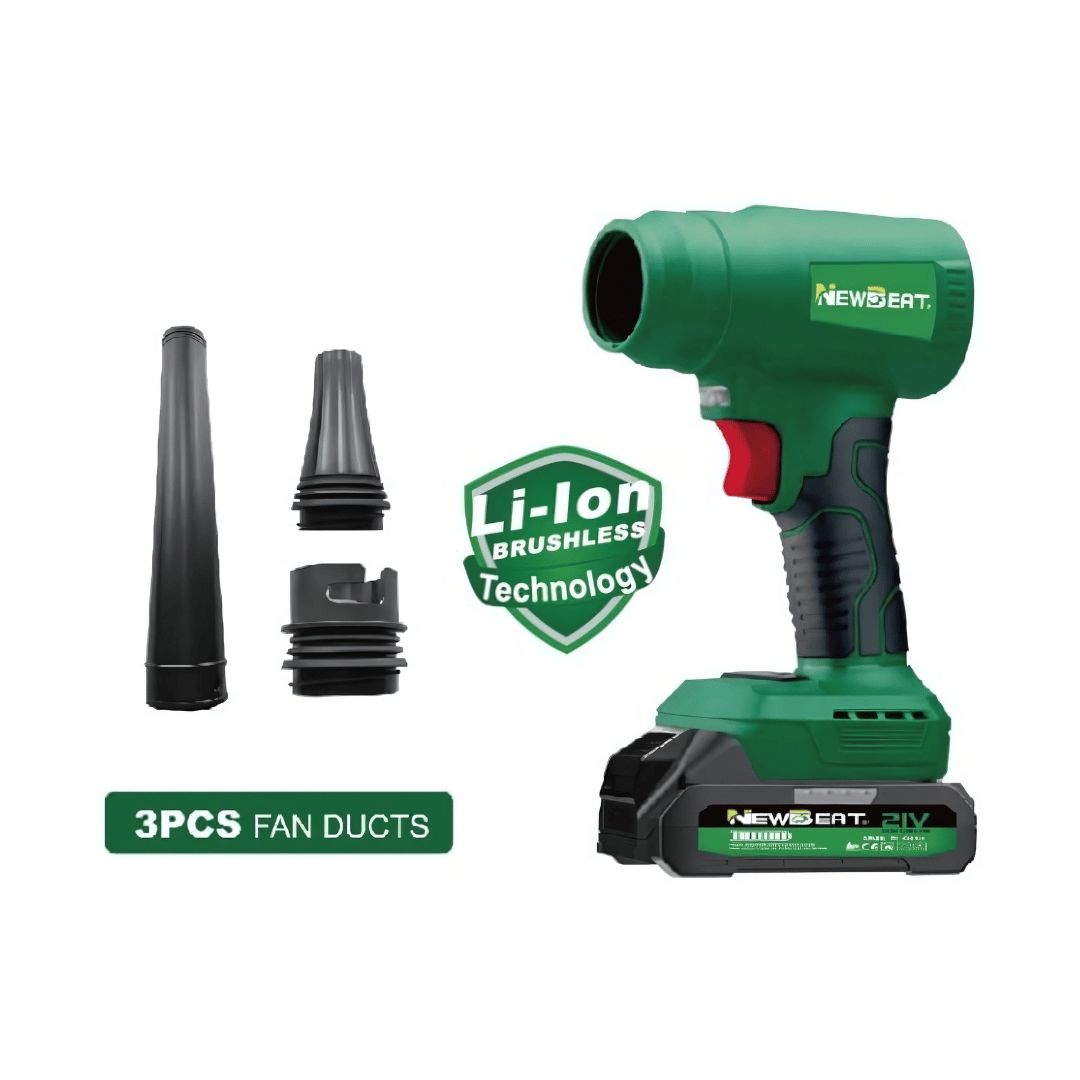 Newbeat Cordless Blower Brushless 21V 85000 RPM C/W 2 Battery And 1 Ch