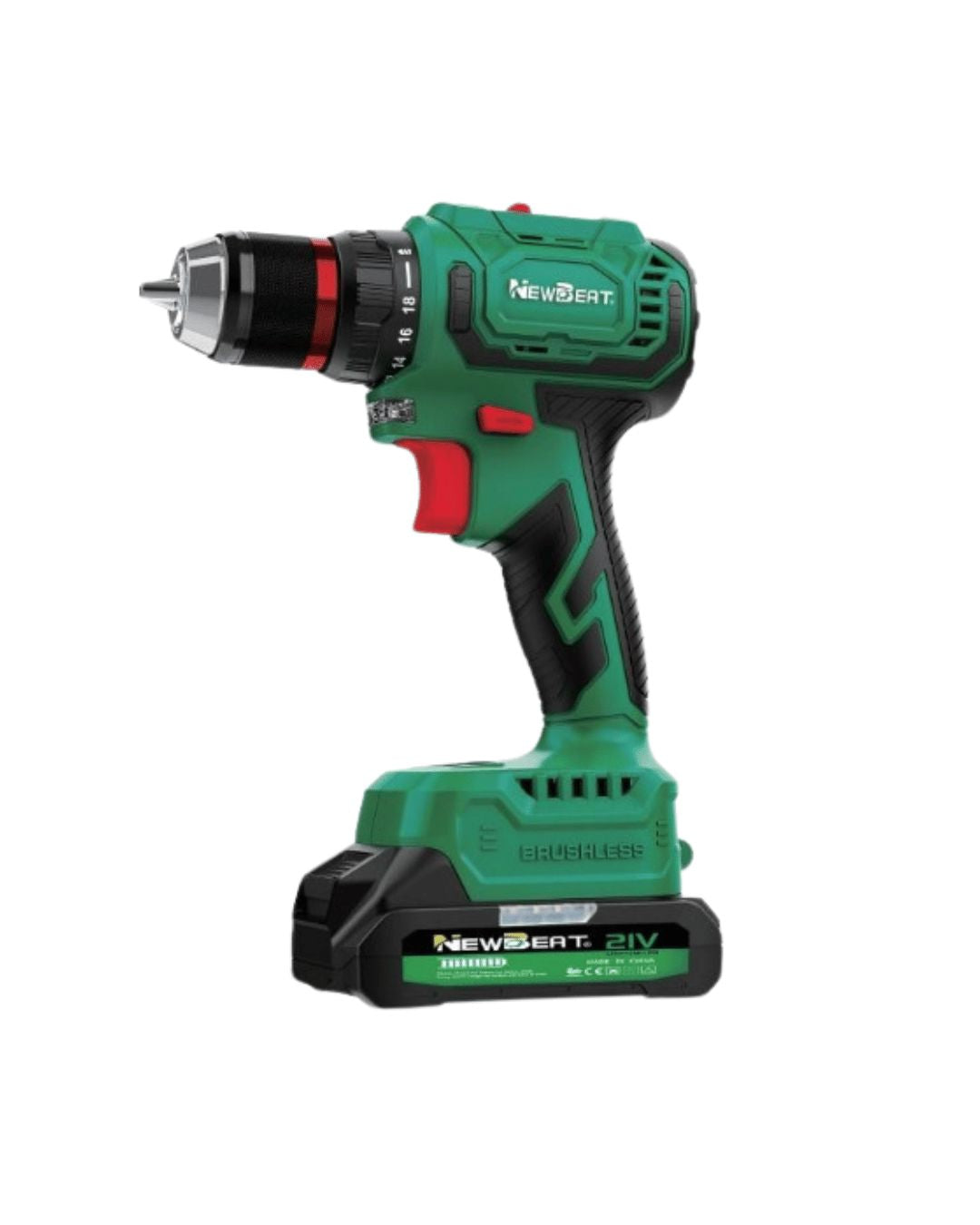 Newbeat Cordless Drill (BL) 21V C/W 2 Battery and 1 Charger | Model: N