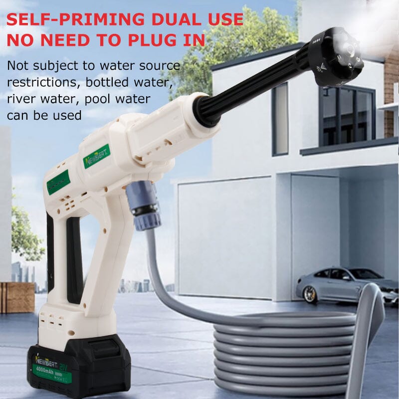 Newbeat Cordless Pressure Washer Gun | Model: NBT-CPW-21A-BL