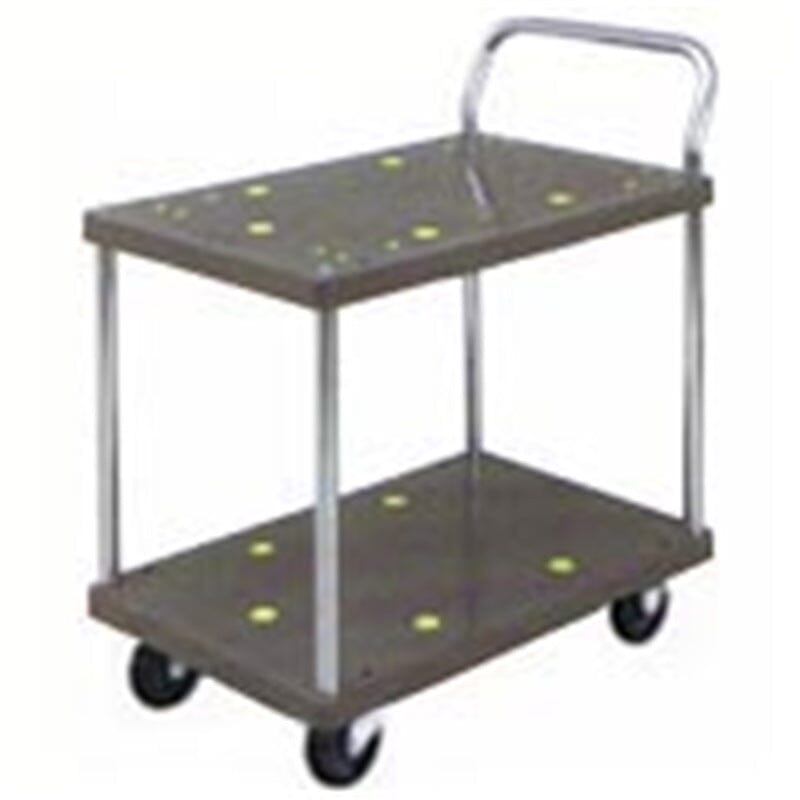 Prestar Single Handle 2 Tier Plastic Trolley 150kg (PB114) | Model : T