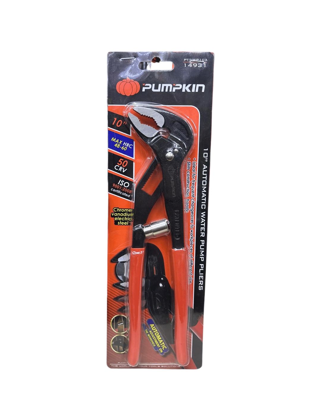 Pumpkin Automatic Adjustment Water Pump Plier 10" (Monkey Plier) | Mod