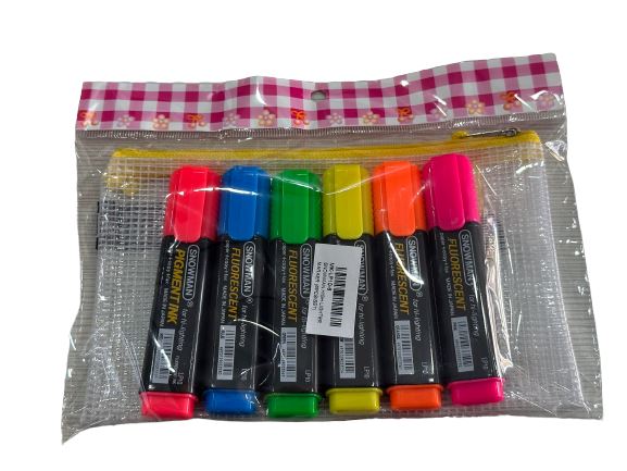 Snowman Highlighter Marker (6pcs/set) | Model : MK-LP10-6