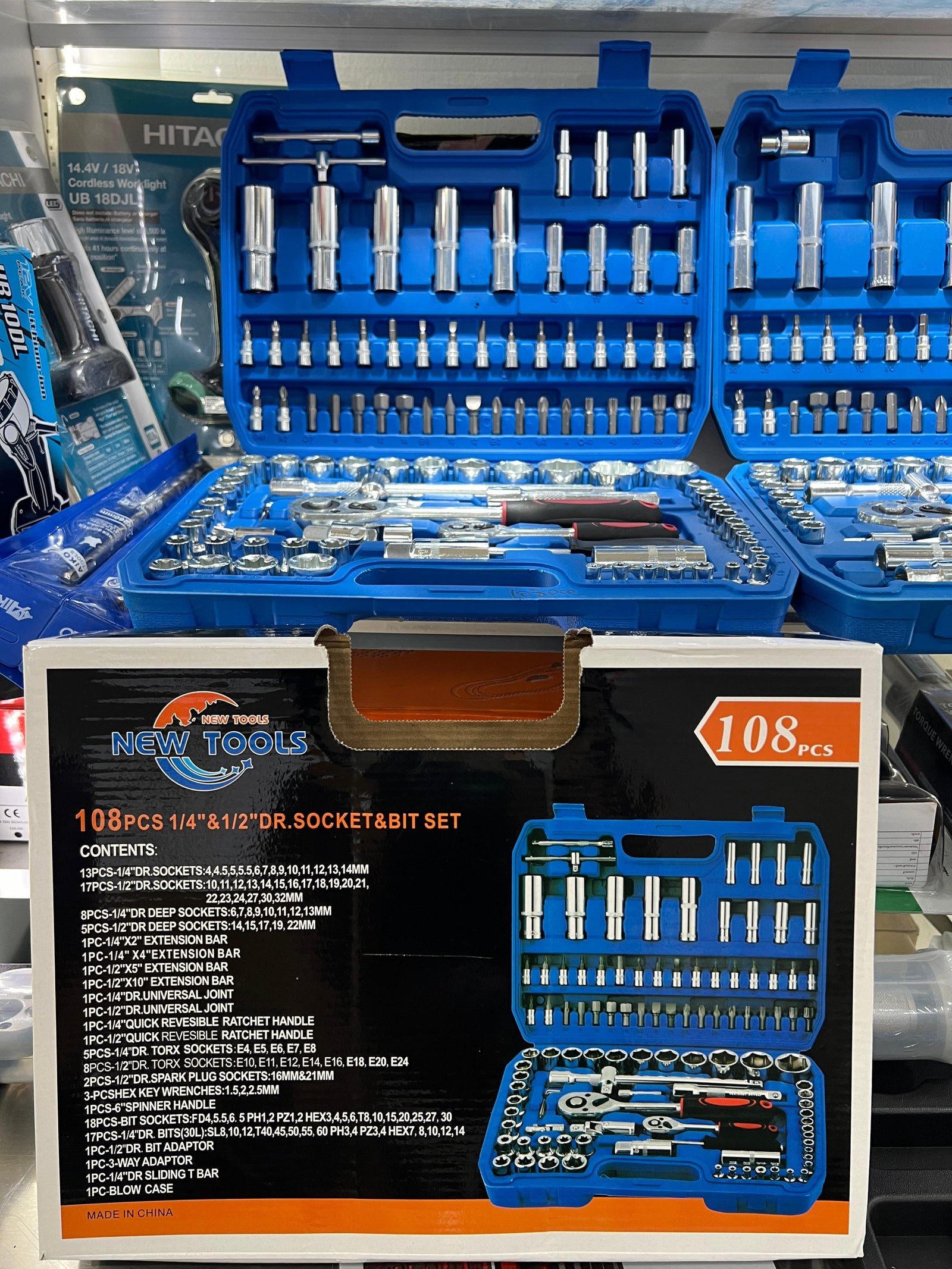 Socket Set 1/4" & 1/2" (108 Pcs) | Model : SKT-JS-108PCS