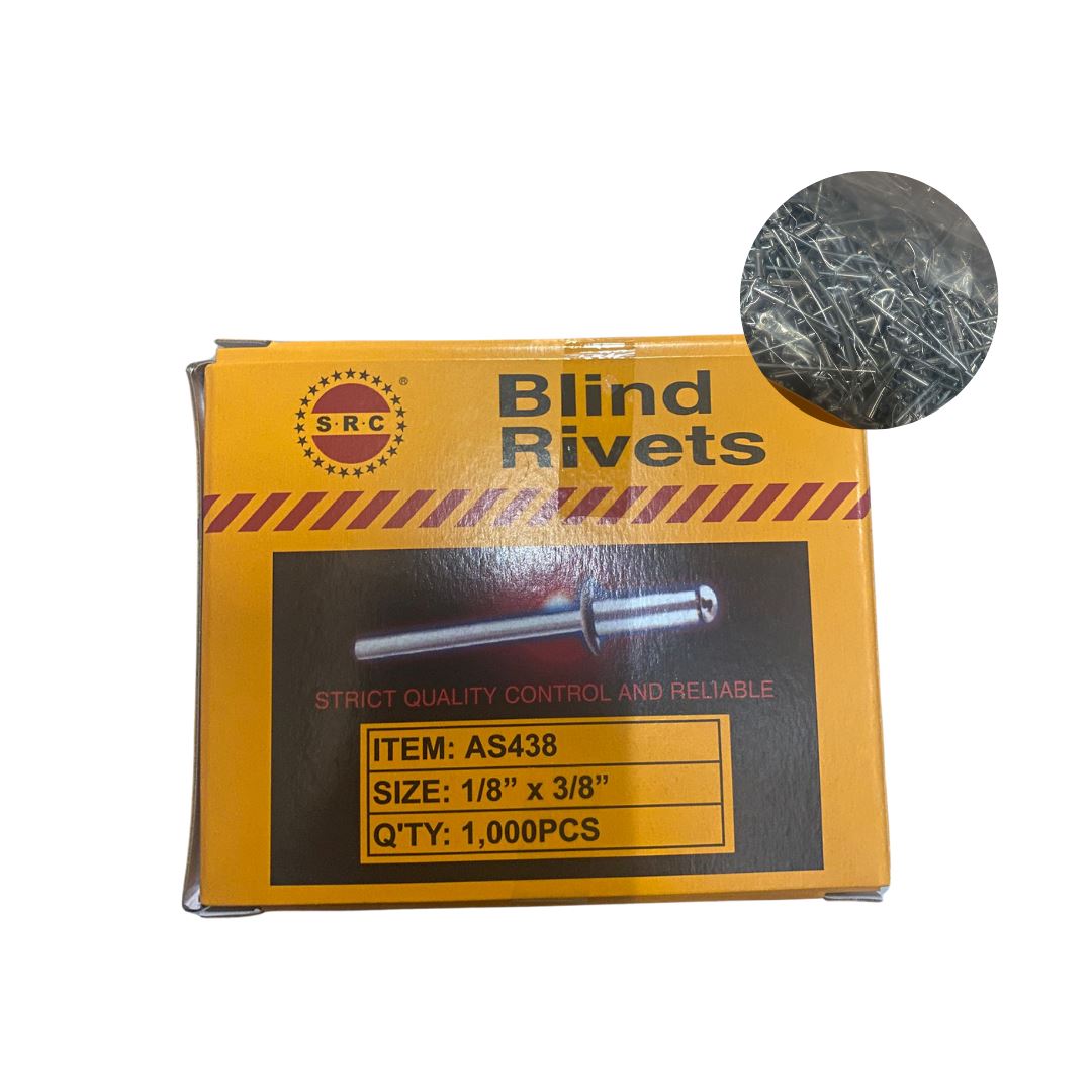 SRC Blind Rivets 1/8"X3/8" (1K/Box , 20K/CTN) | Model: SRC-AS438