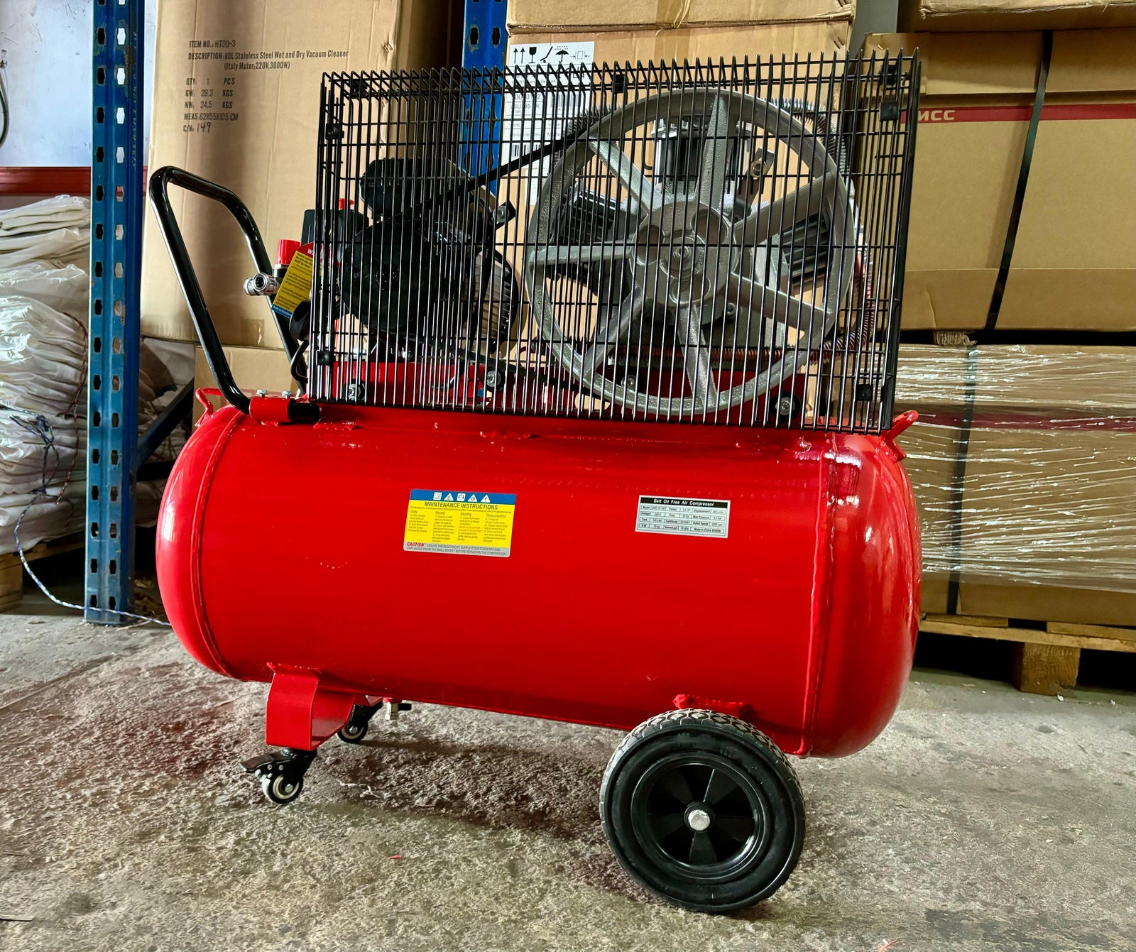 Tiger 3HP 100L Oil Free Belt Air Compressor (FOR EXPORT ONLY) | Model