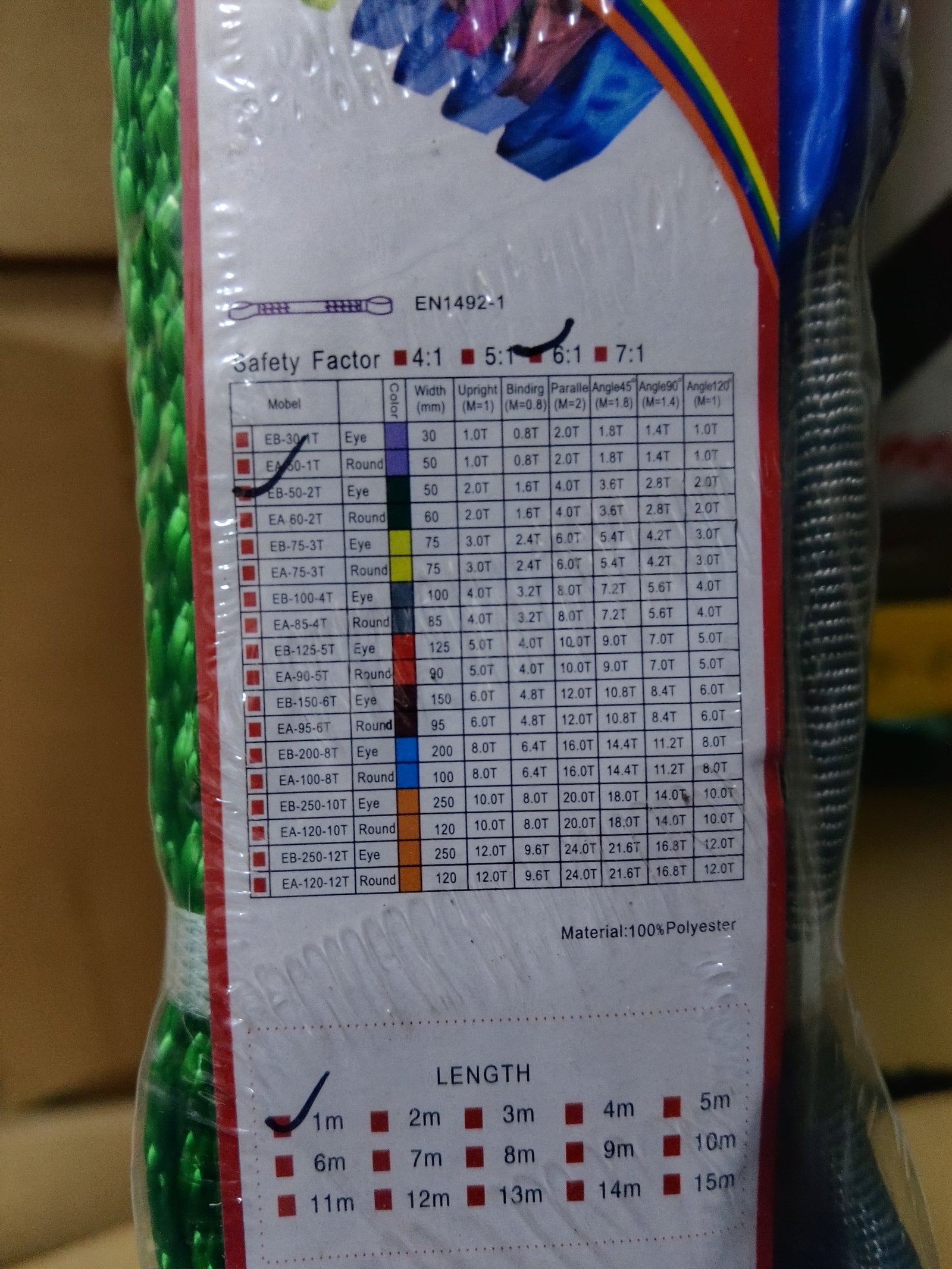 2Ton Webbing Sling | Model: WS-02