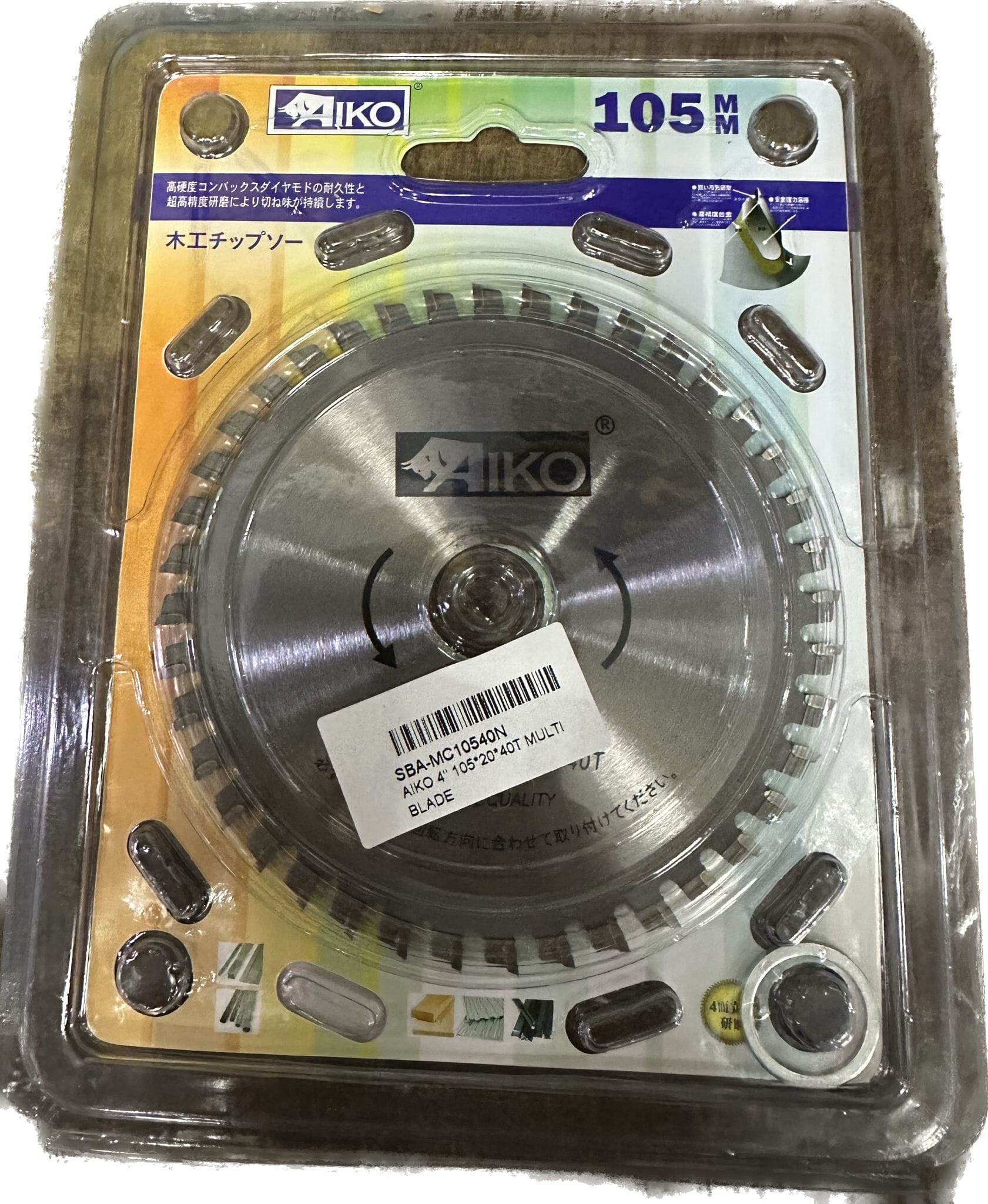 AIKO 4" 105*20*40T Multi Blade| Model: SBA-MC10540N