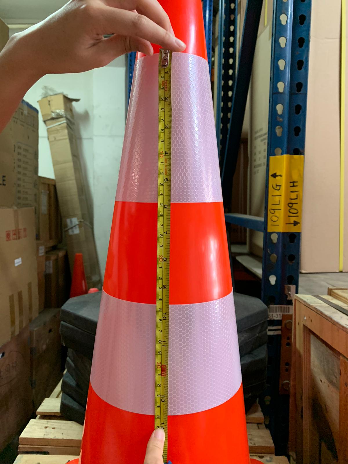 Aiko 70cm Traffic Cone | Soft & Unbreakable | Model : CONE-7093