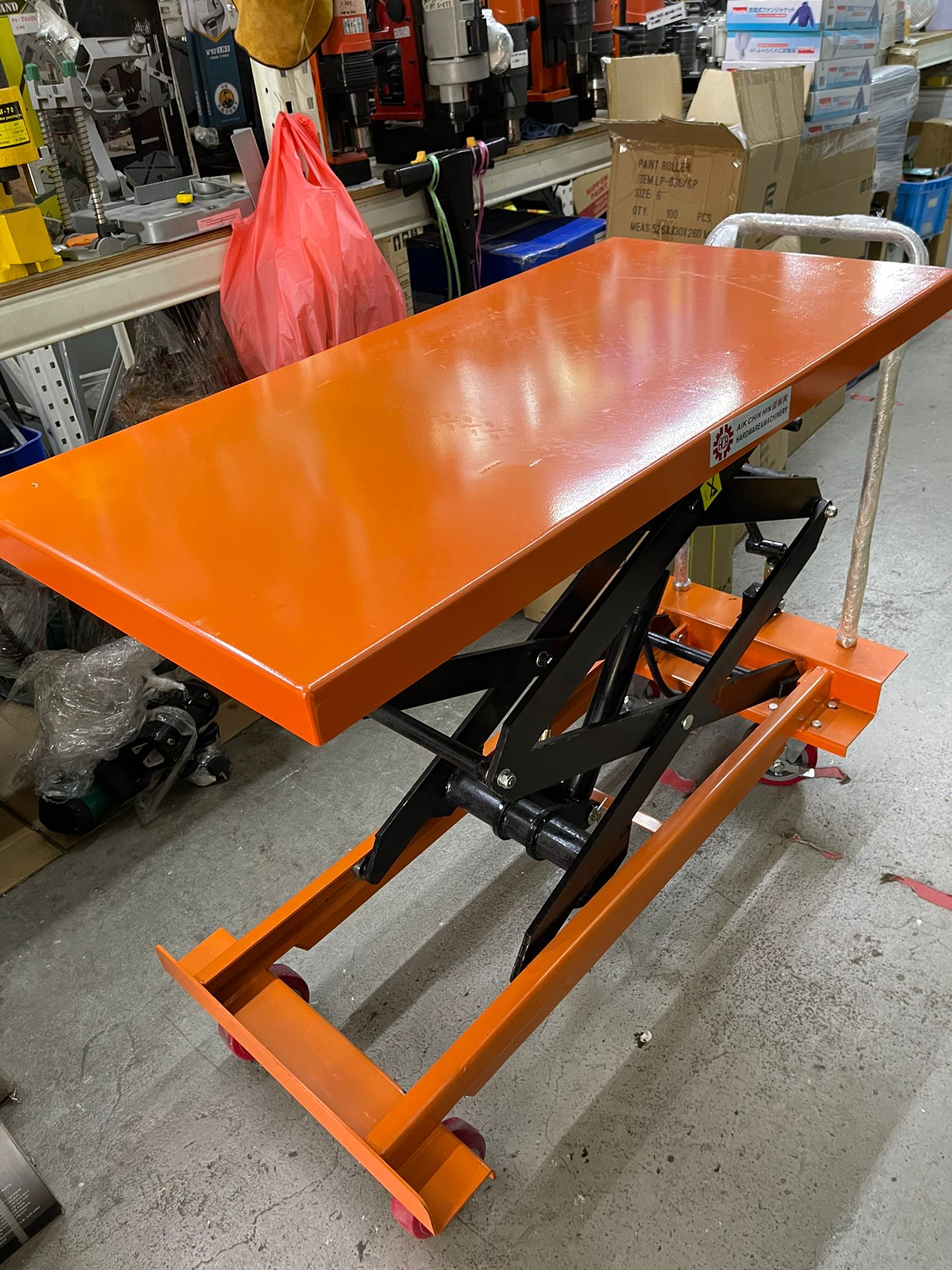 Aiko 800kg , 1500mm Hydraulic Scissor Table Lift Truck | Model : PT-WP